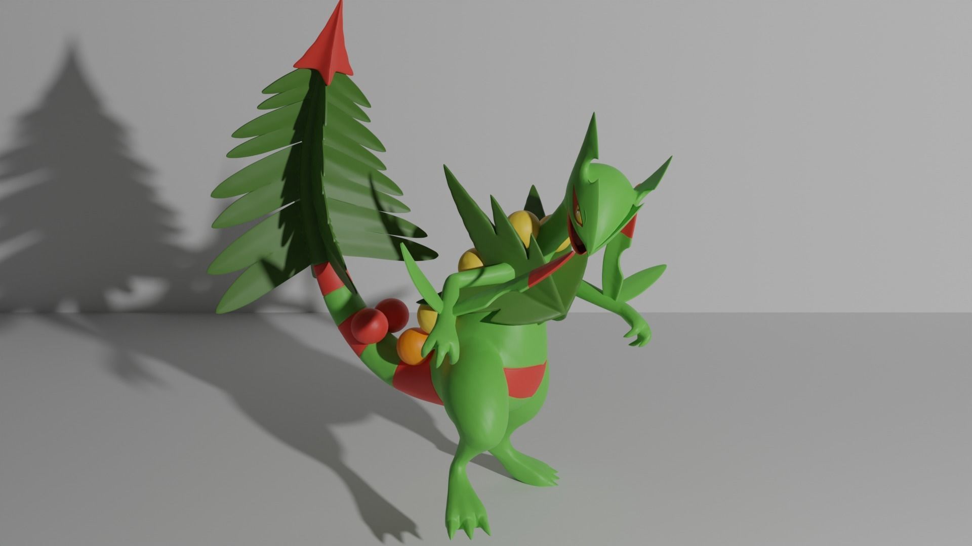 Mega Sceptile pokemon 3D print model 3D model 3D printable | CGTrader