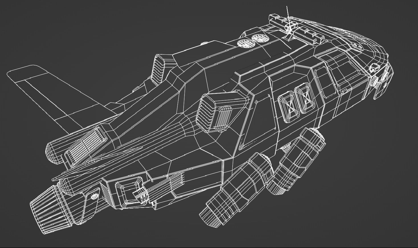 Police Cyber Jet 3D model | CGTrader