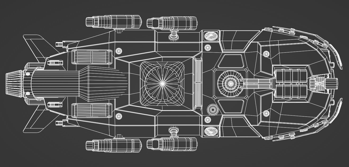 Police Cyber Jet 3D model | CGTrader