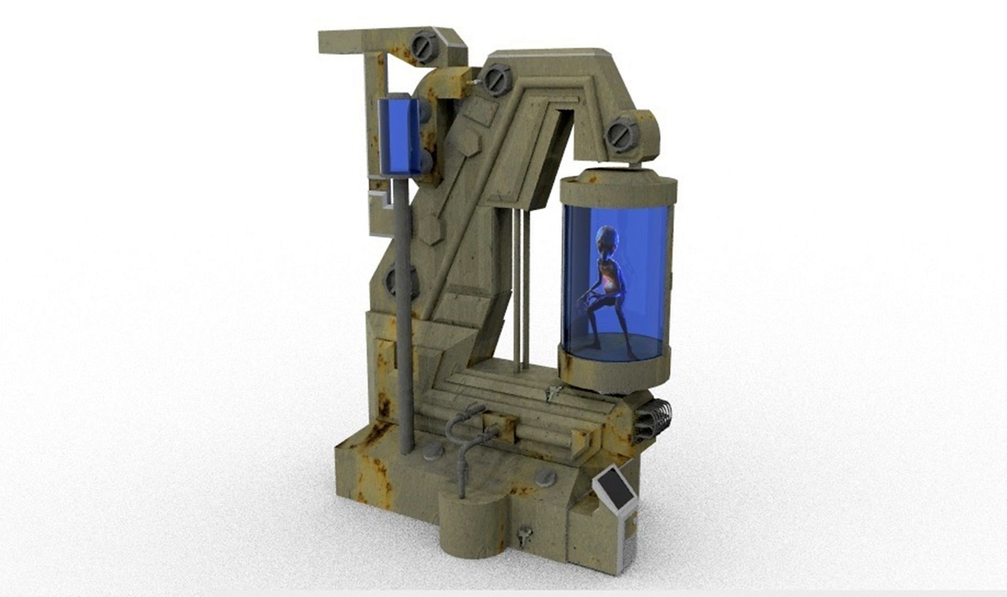 3D model cryo capsule sci-fi cryopod VR / AR / low-poly | CGTrader