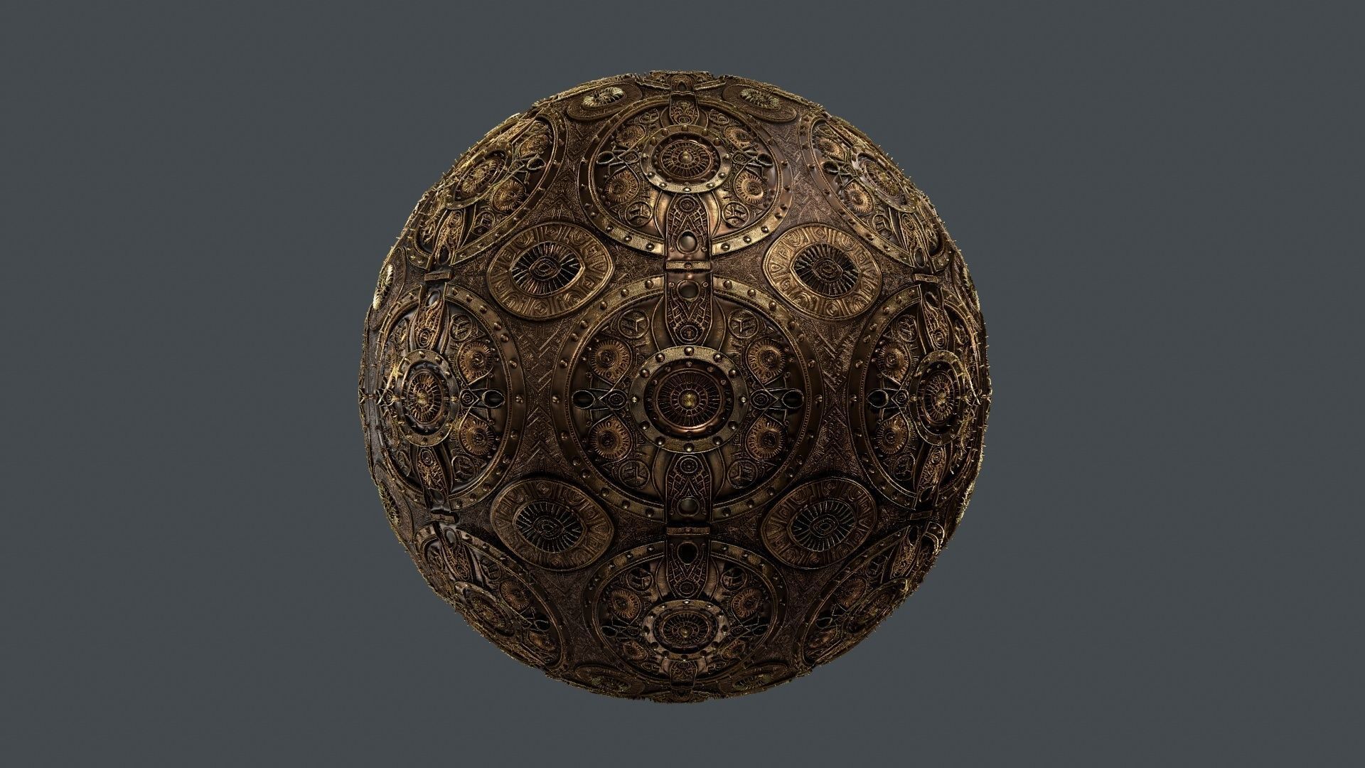 Steampunk Seamless PBR Texture 01 Texture | CGTrader