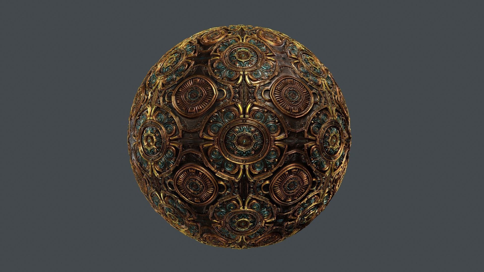 Steampunk Seamless PBR Texture 02 Texture | CGTrader