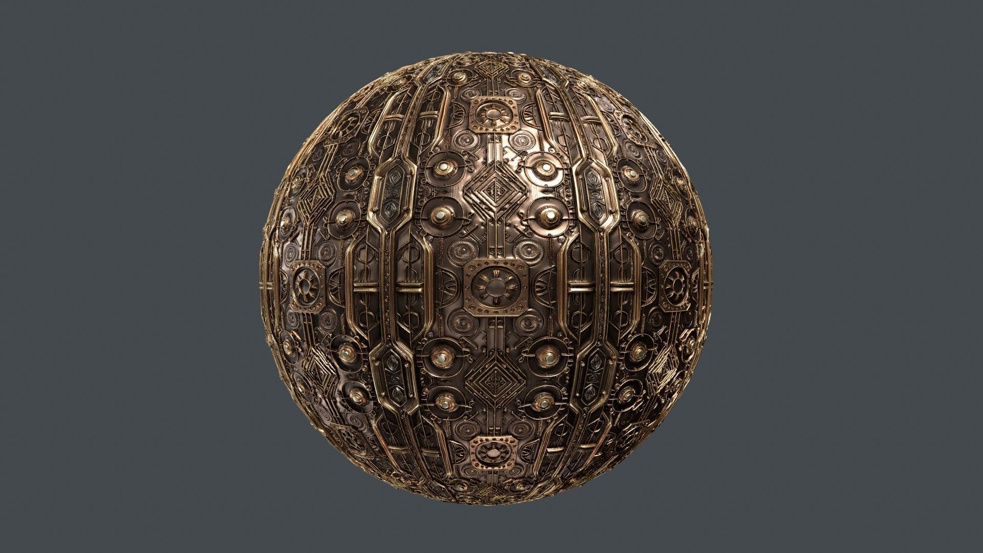 Steampunk Seamless PBR Texture 09 Texture | CGTrader