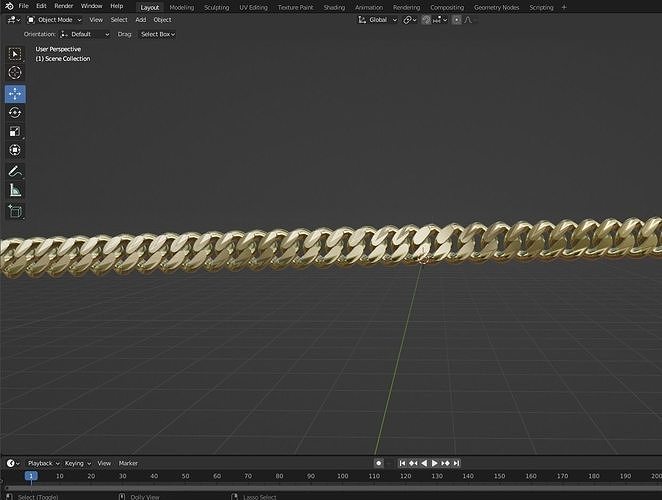 Cuban link chain 3D model | CGTrader