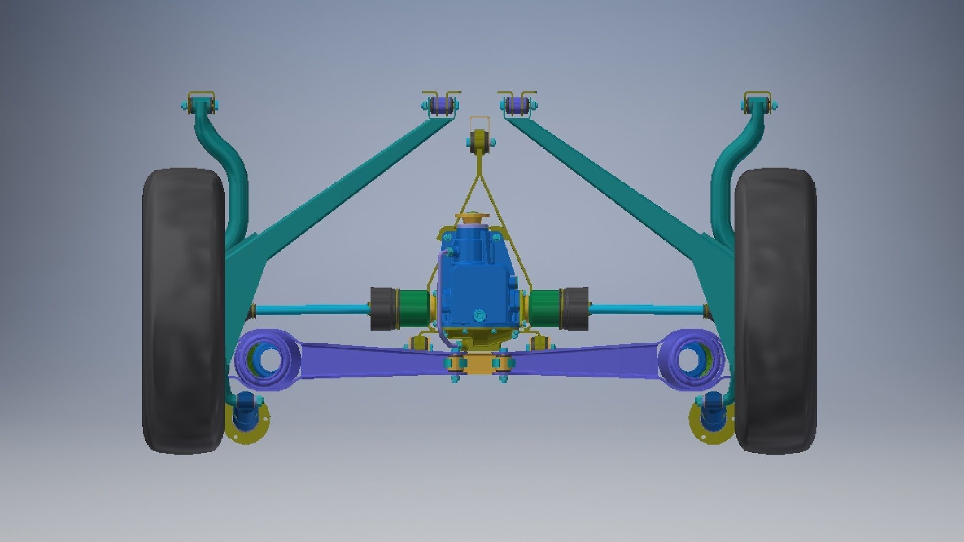 off-road vehicle rear suspension 3D model | CGTrader