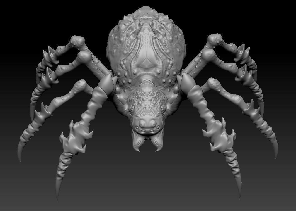 Free High Poly Giant Spider - The Demon Face - Ngchipv free 3D model ...