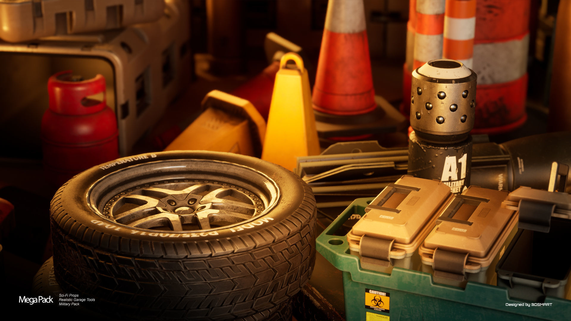 3D model UnrealEngine Realistic Props MegaPack VR / AR / low-poly ...