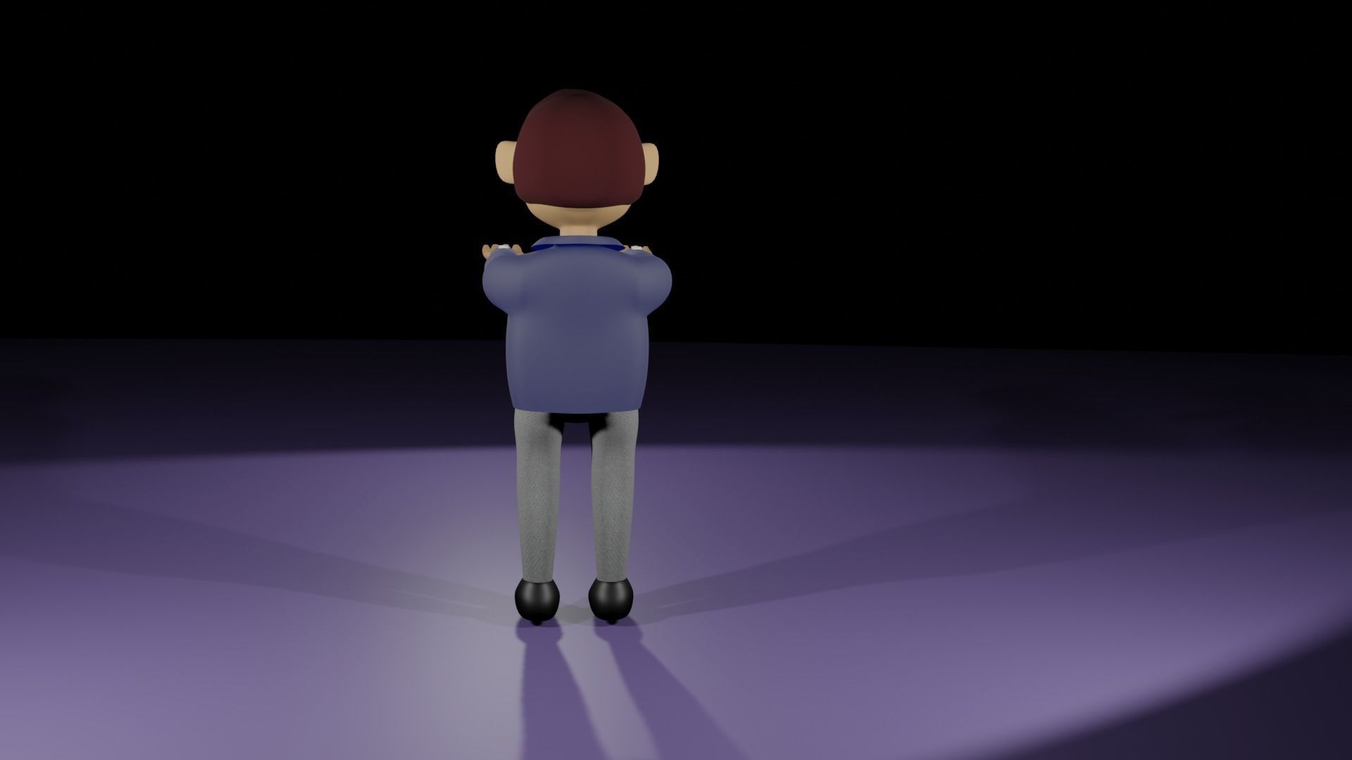 3D CARTOON CHARACTER OF MAN WITH SIMPLE ARMATURE 3D model animated ...