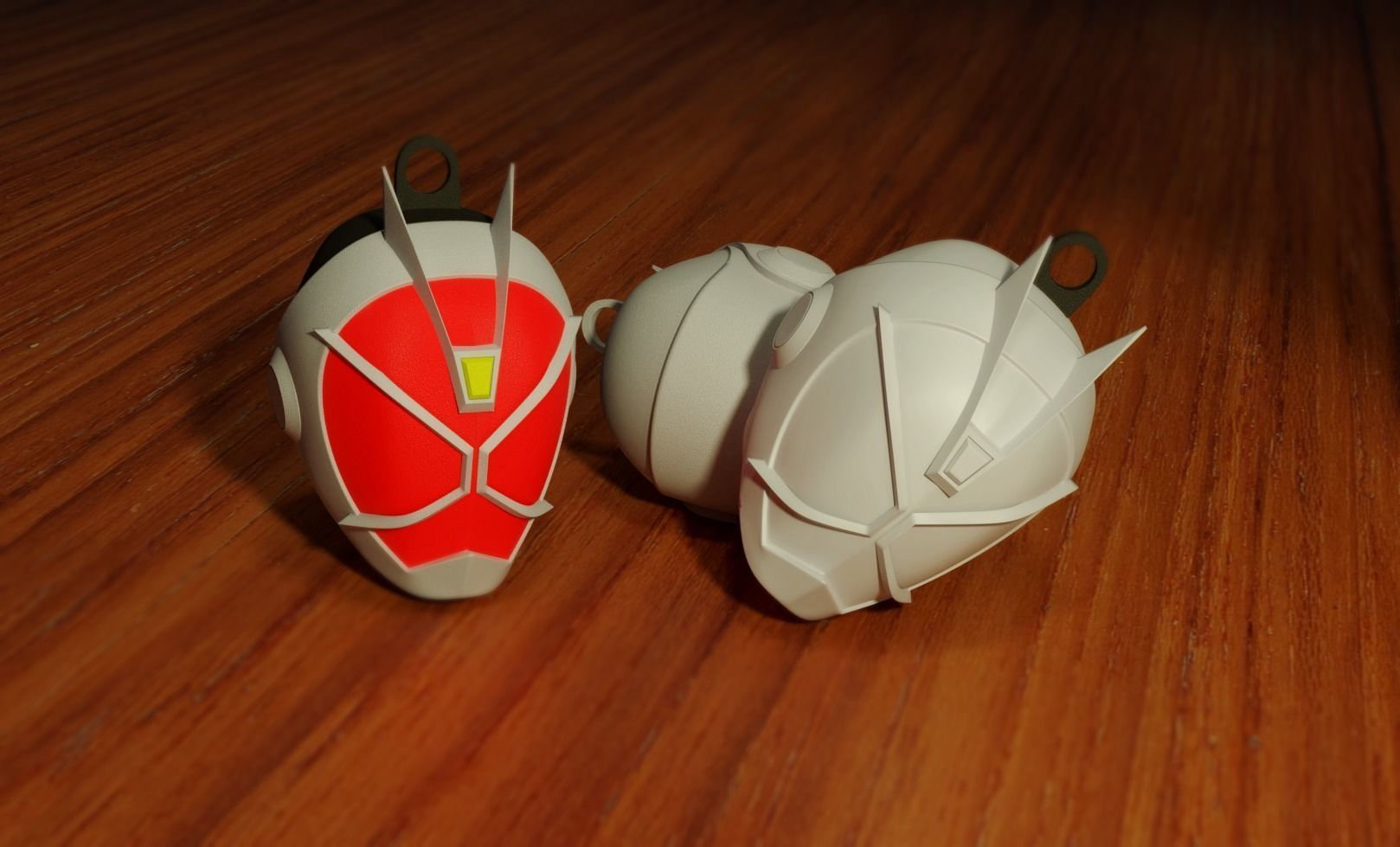 Kamen Rider Wizard Helmet Keychain 3D model 3D printable | CGTrader