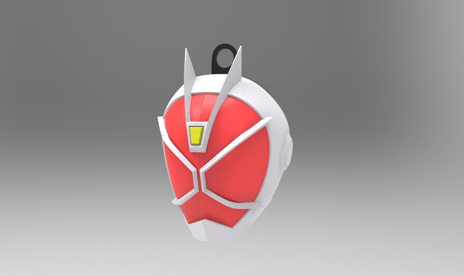Kamen Rider Wizard Helmet Keychain 3D model 3D printable | CGTrader