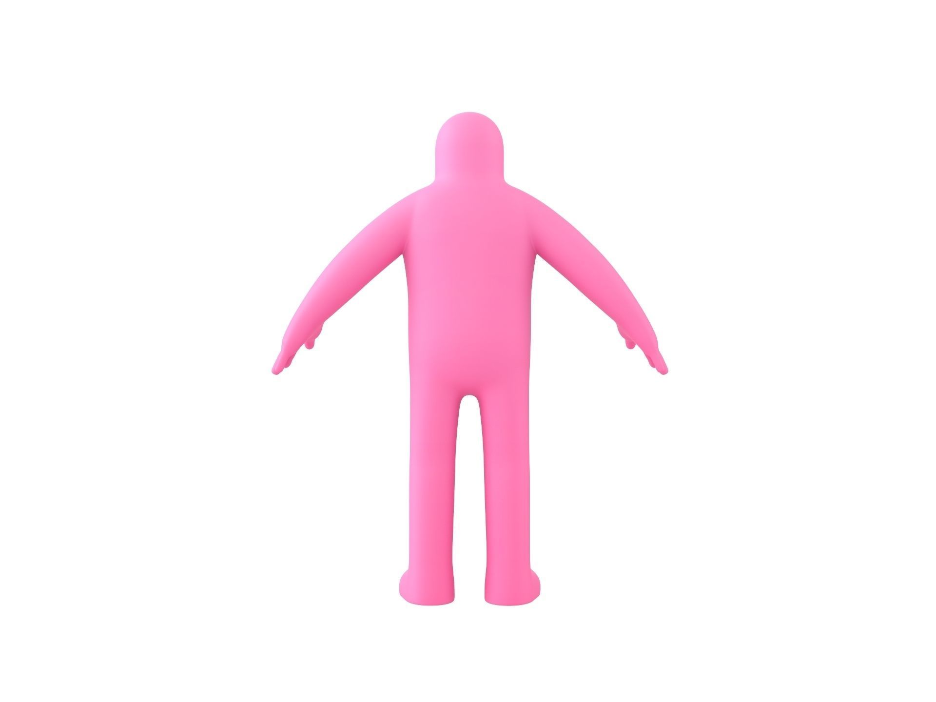 Character218 Pink Man 3D model | CGTrader