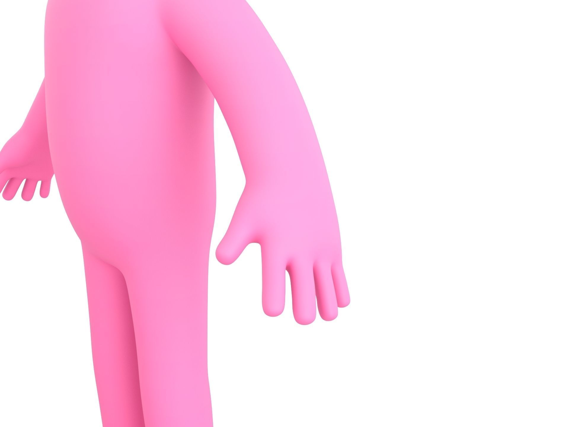 Character218 Pink Man 3D model | CGTrader