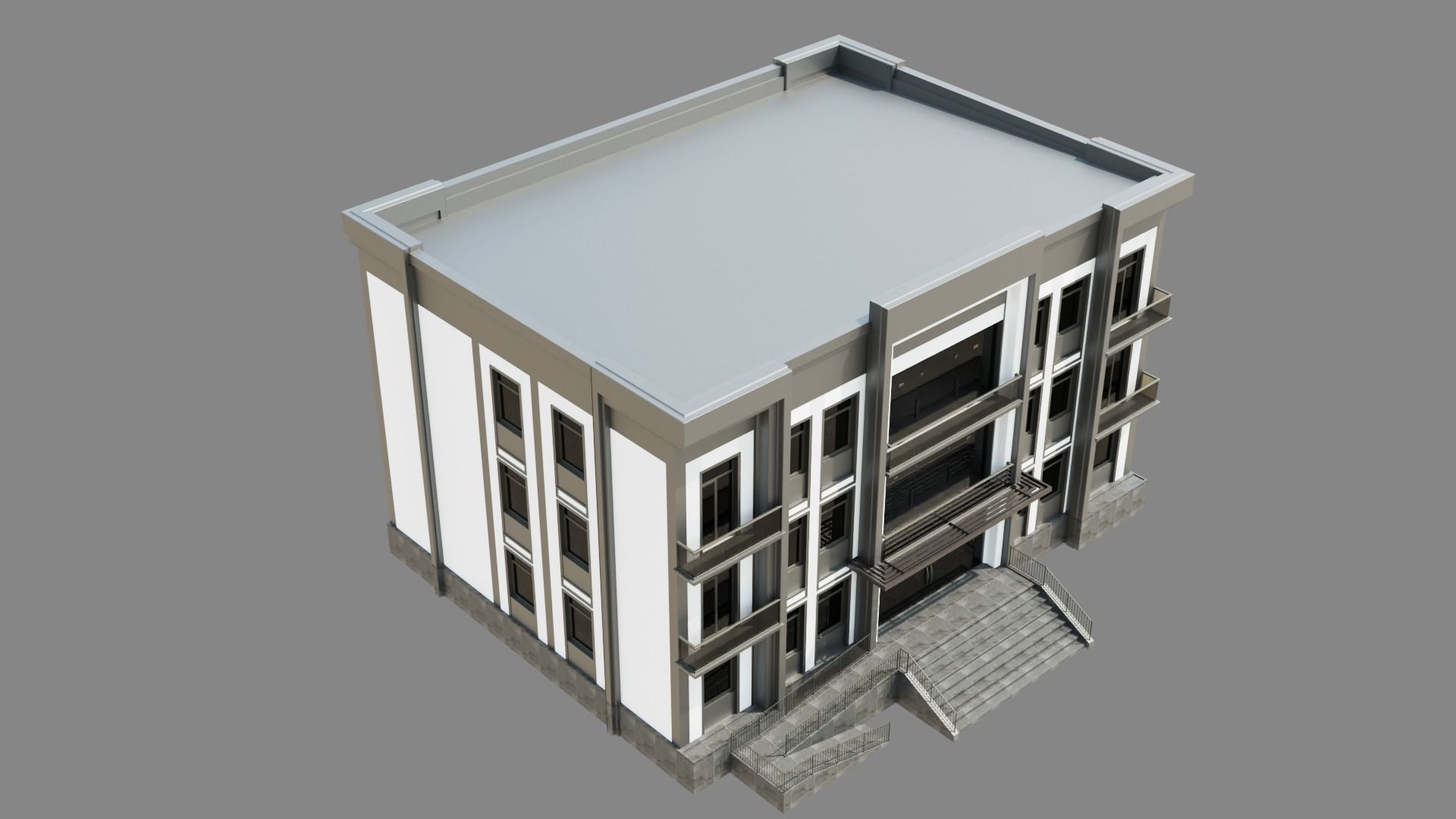 Office Building ID065 3D model | CGTrader
