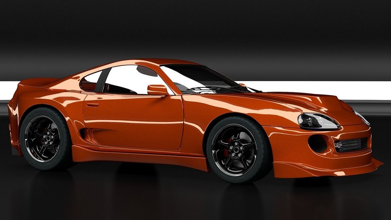 TOYOTA SUPRA free VR / AR / low-poly 3D model | CGTrader