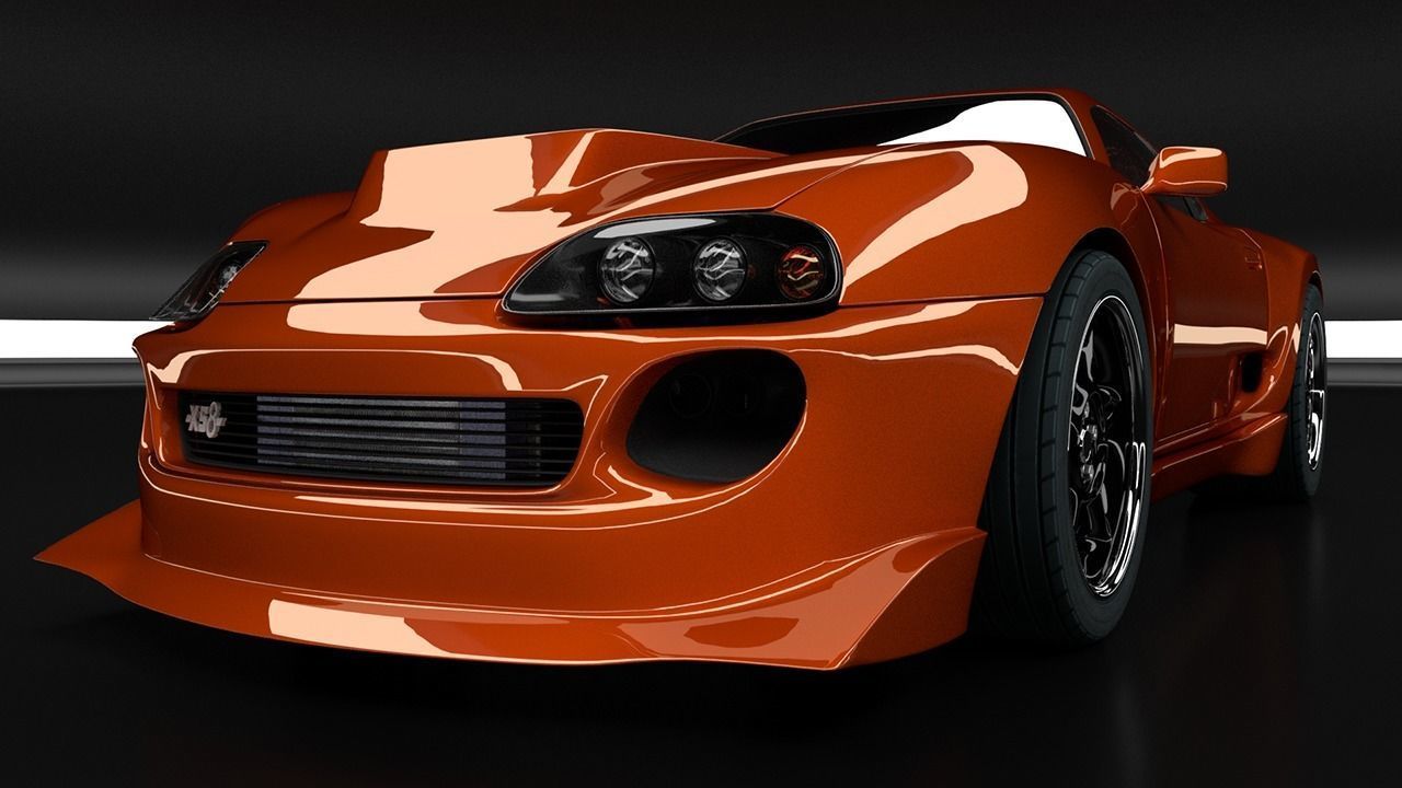 TOYOTA SUPRA free VR / AR / low-poly 3D model | CGTrader