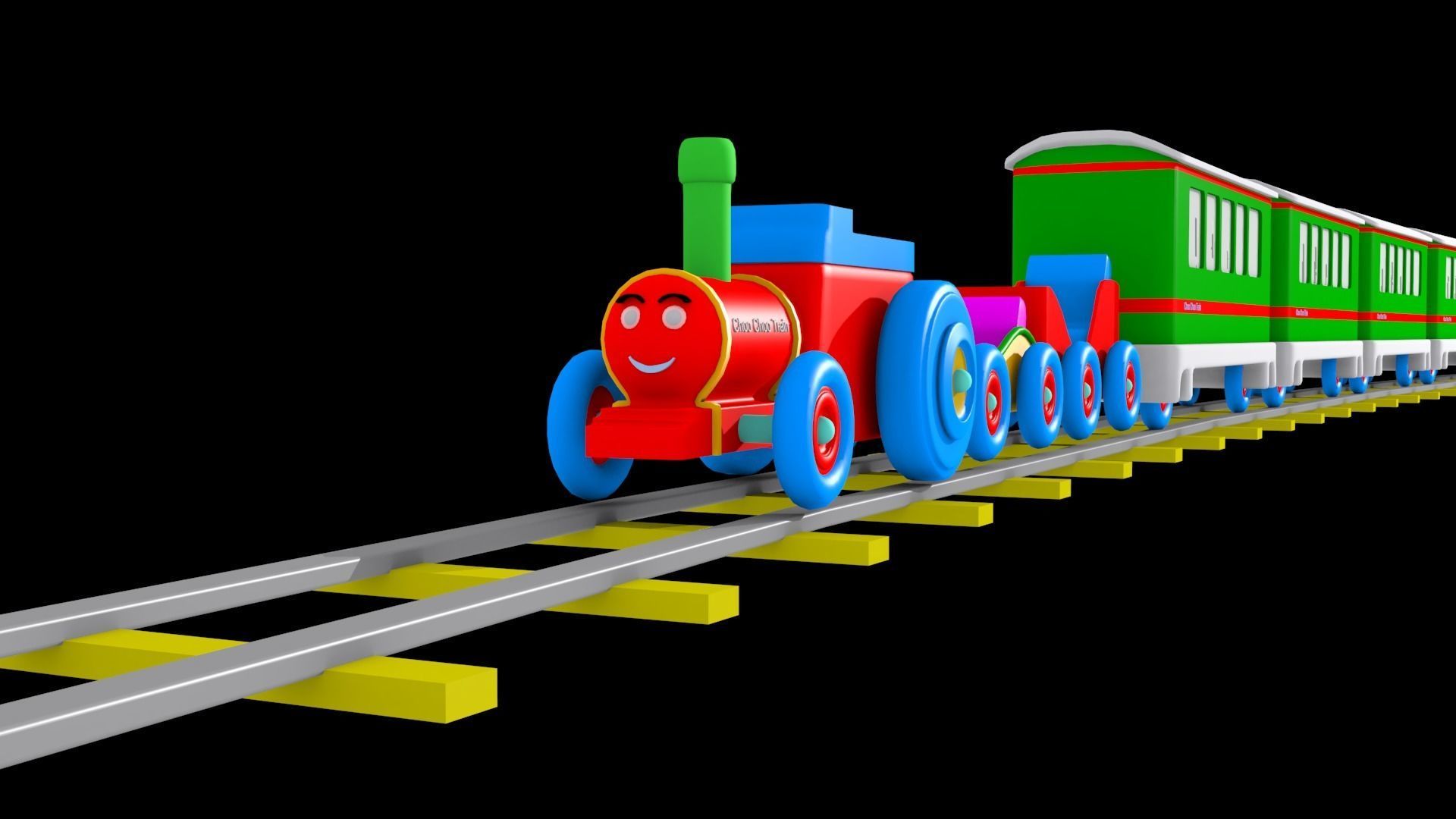 3D model Choo Choo Train VR / AR / low-poly | CGTrader