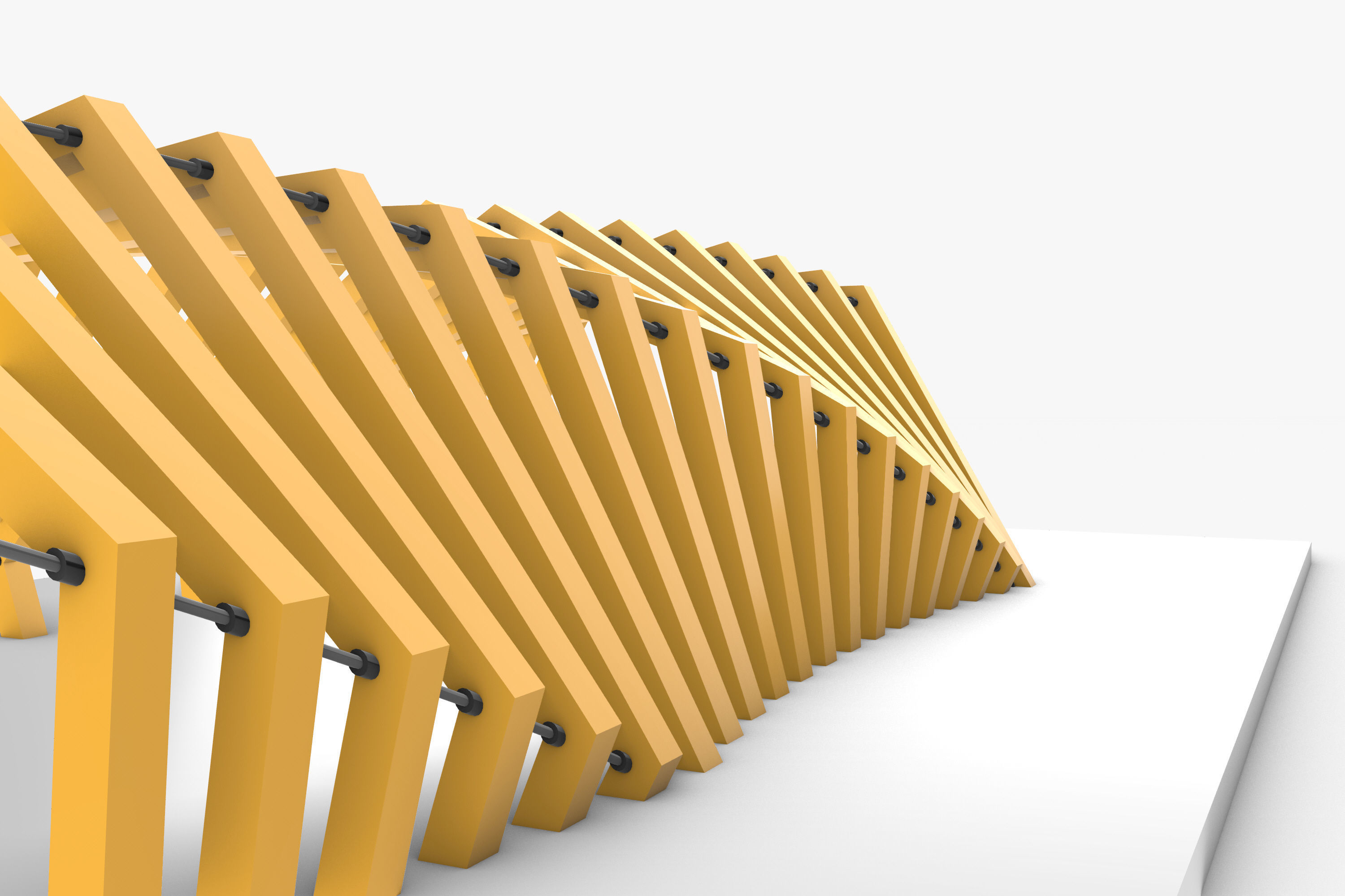 Twisted Tunnel Parametric Shading 3D model | CGTrader