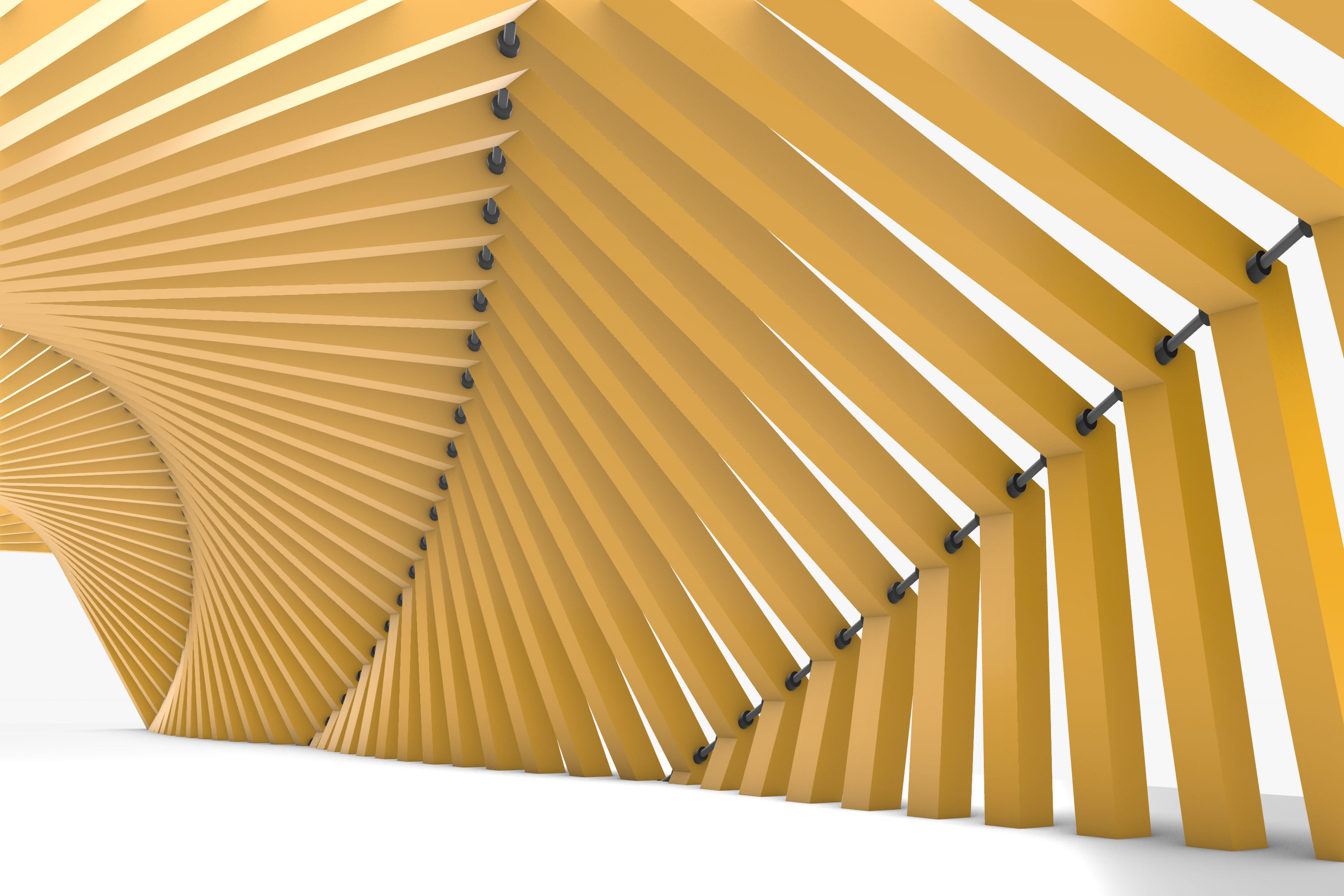 Twisted Tunnel Parametric Shading 3d Model Cgtrader