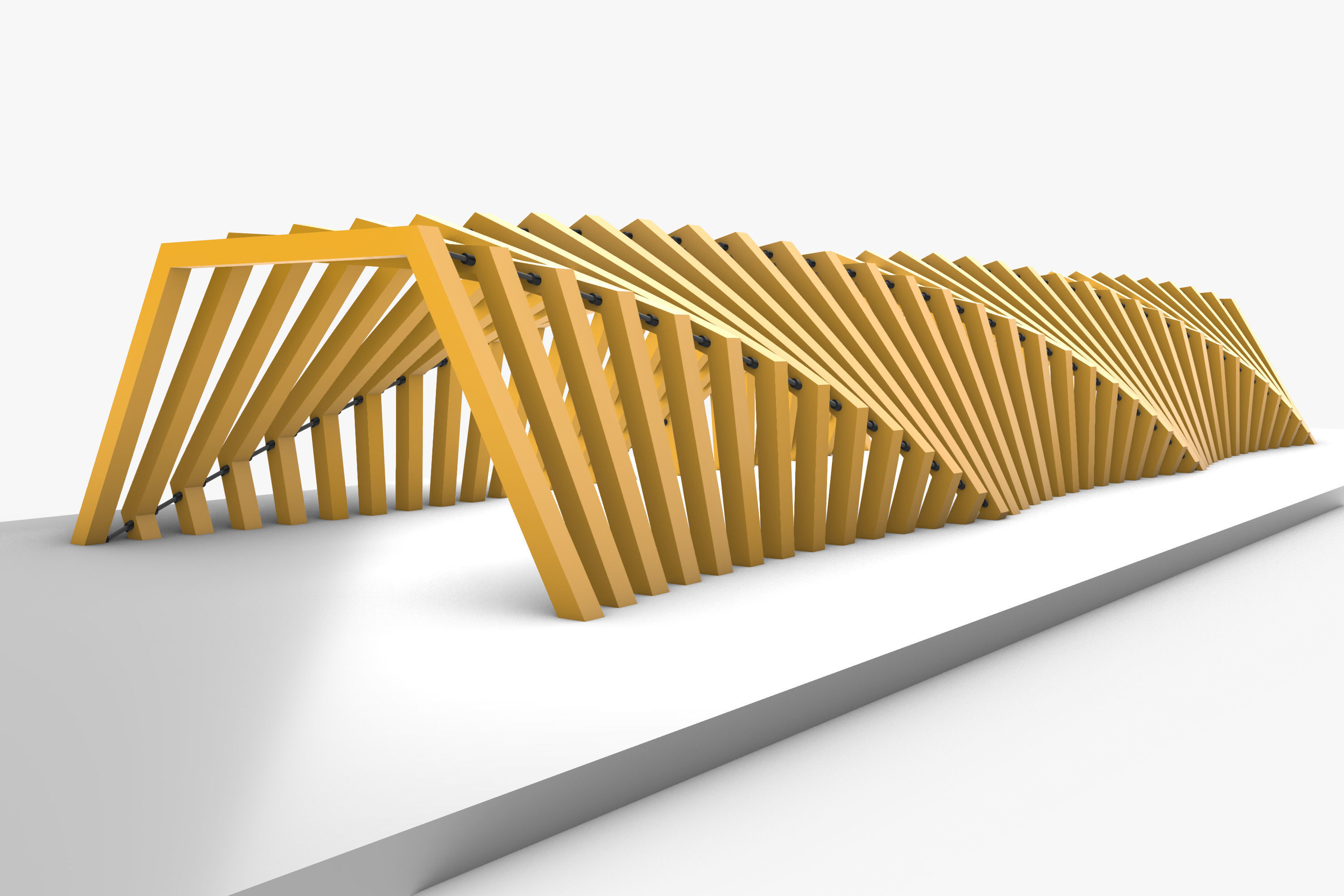 Twisted Tunnel Parametric Shading 3d Model Cgtrader