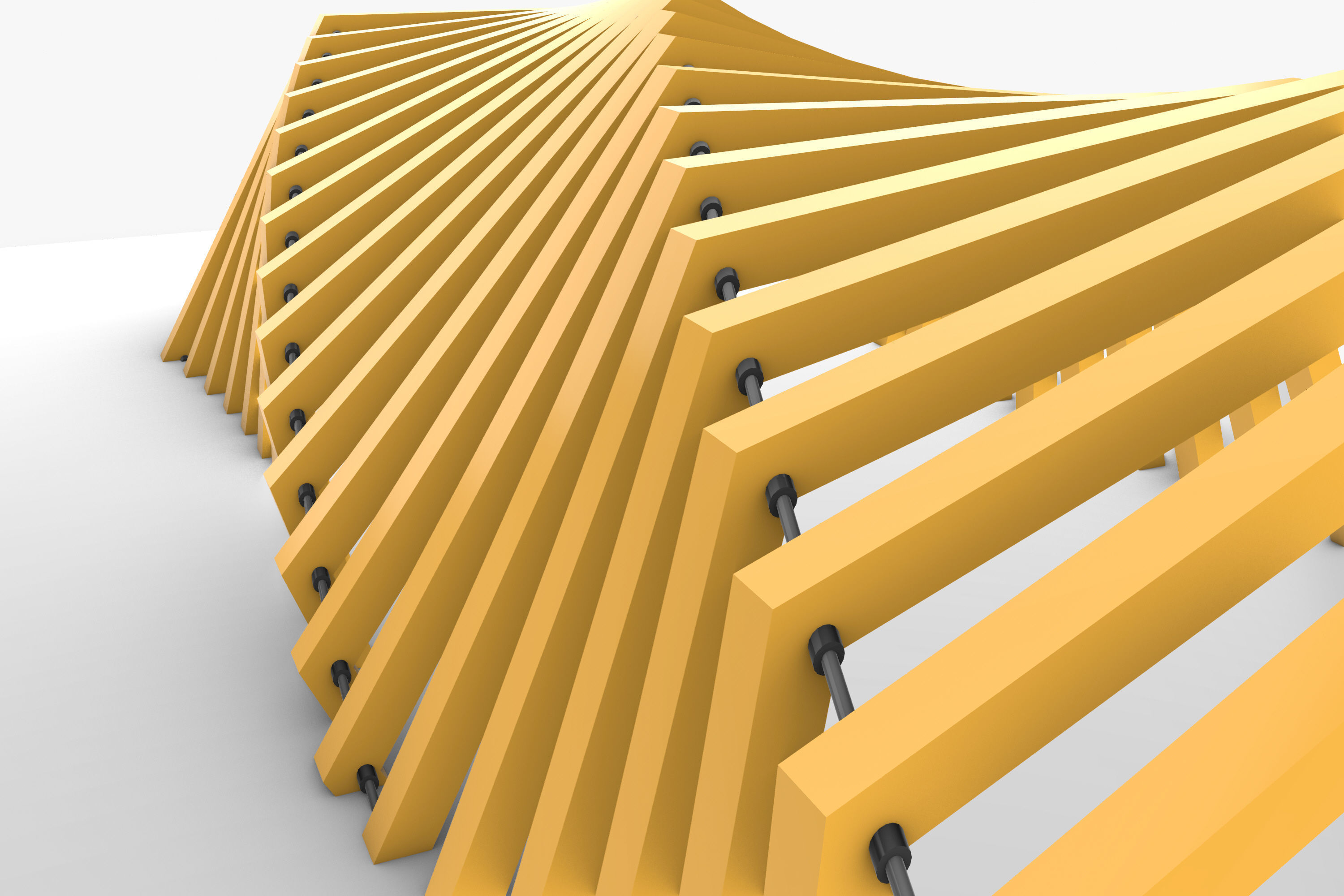 Twisted Tunnel Parametric Shading 3d Model Cgtrader