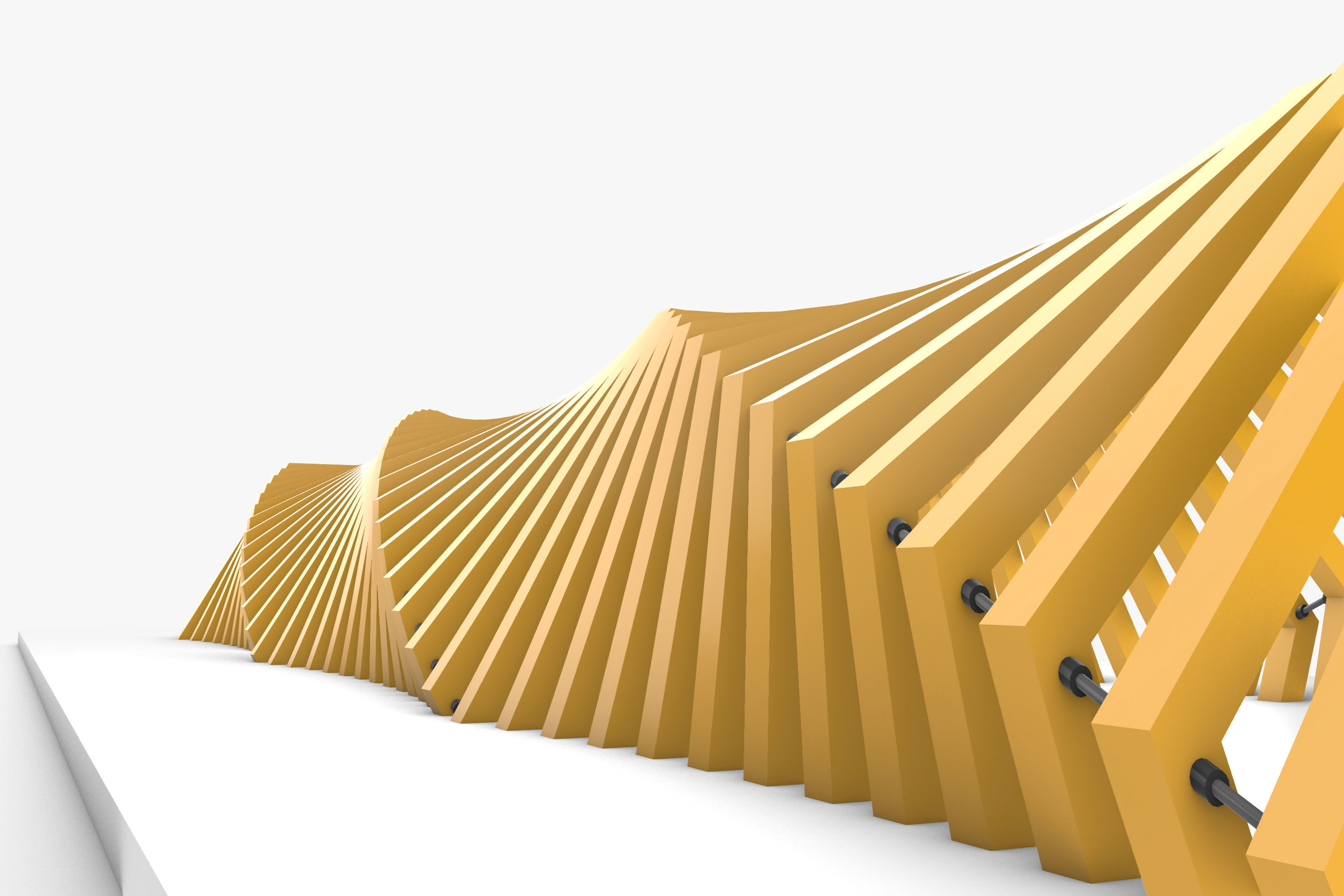 Twisted Tunnel Parametric Shading 3d Model Cgtrader