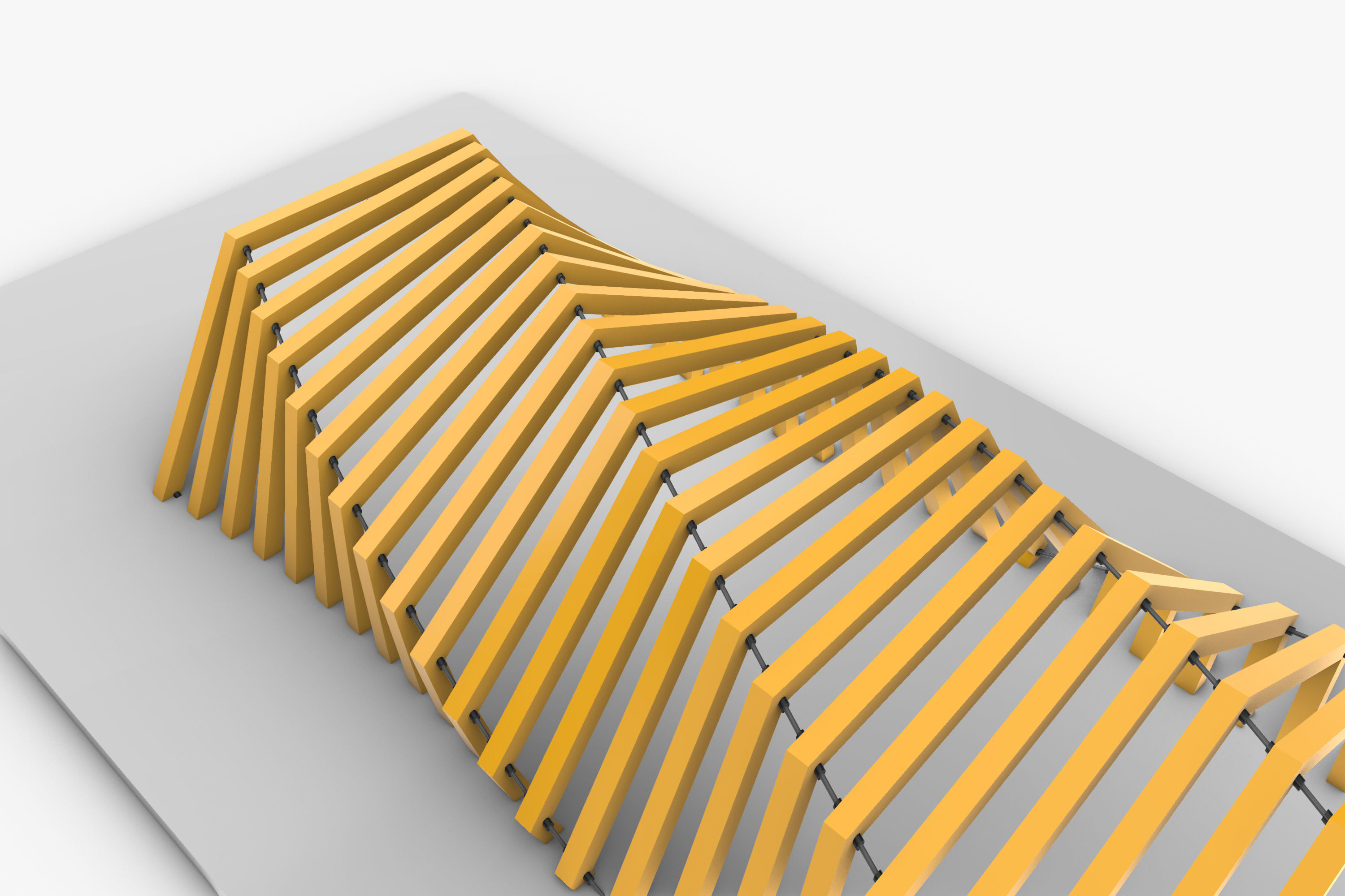 Twisted Tunnel Parametric Shading 3d Model Cgtrader
