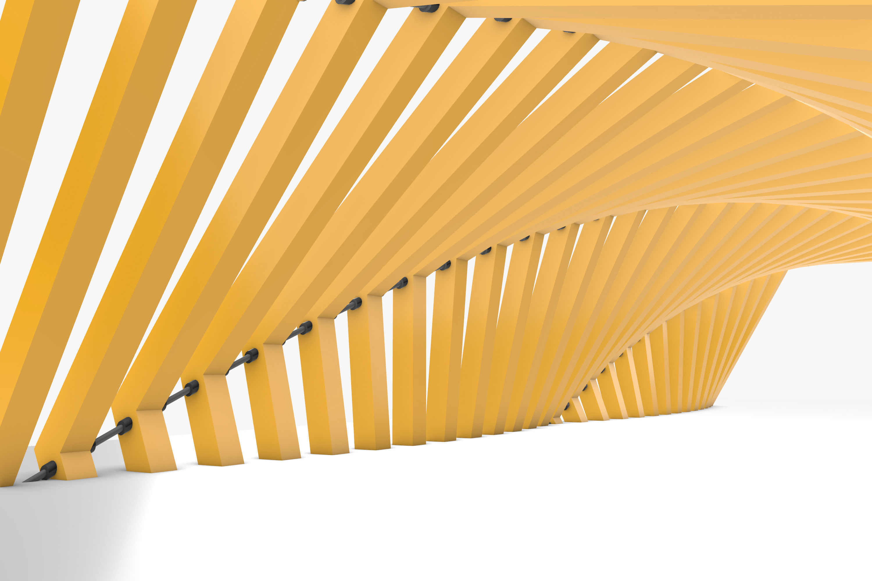 Twisted Tunnel Parametric Shading 3d Model Cgtrader