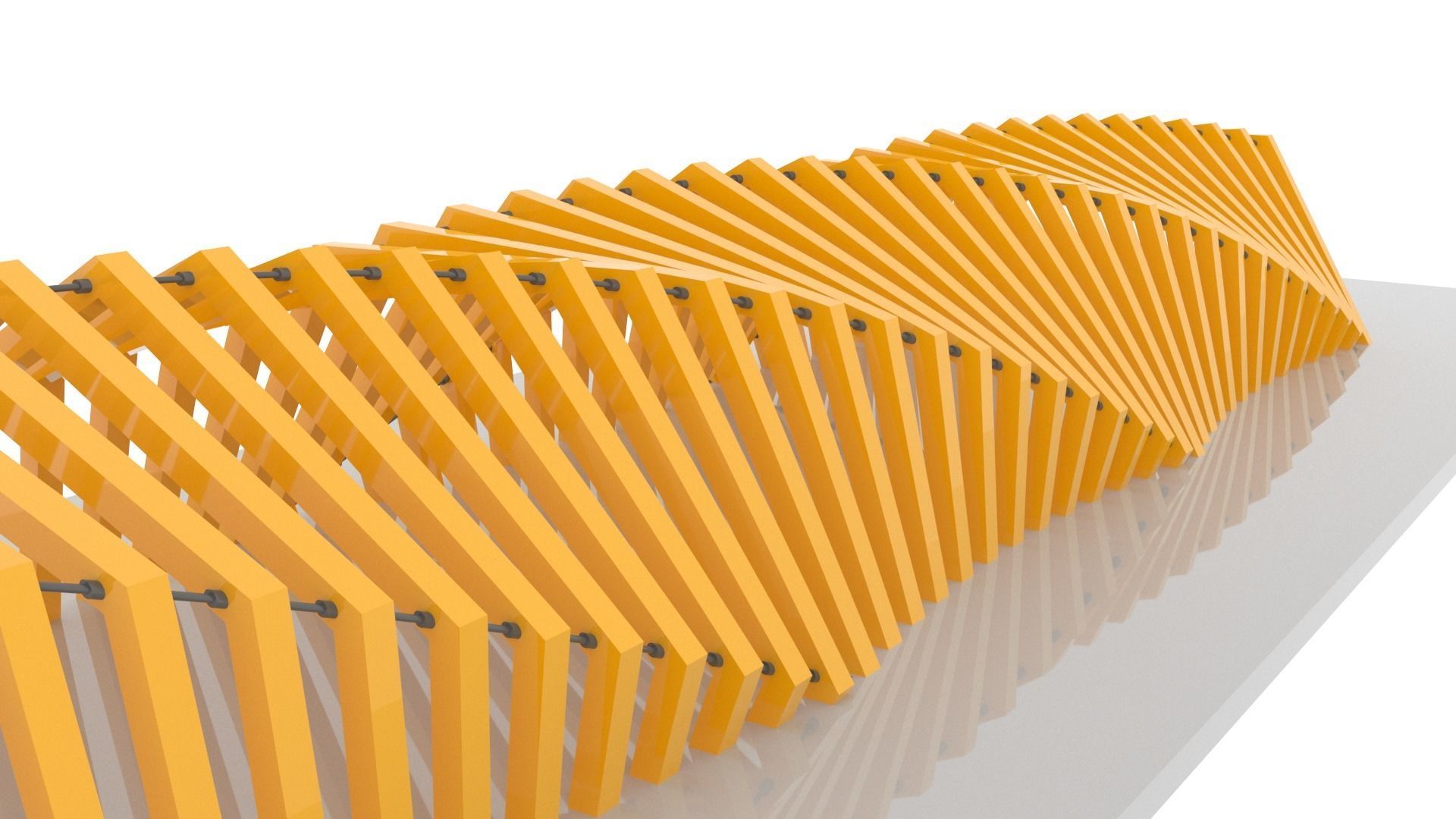 Twisted Tunnel Parametric Shading 3d Model Cgtrader