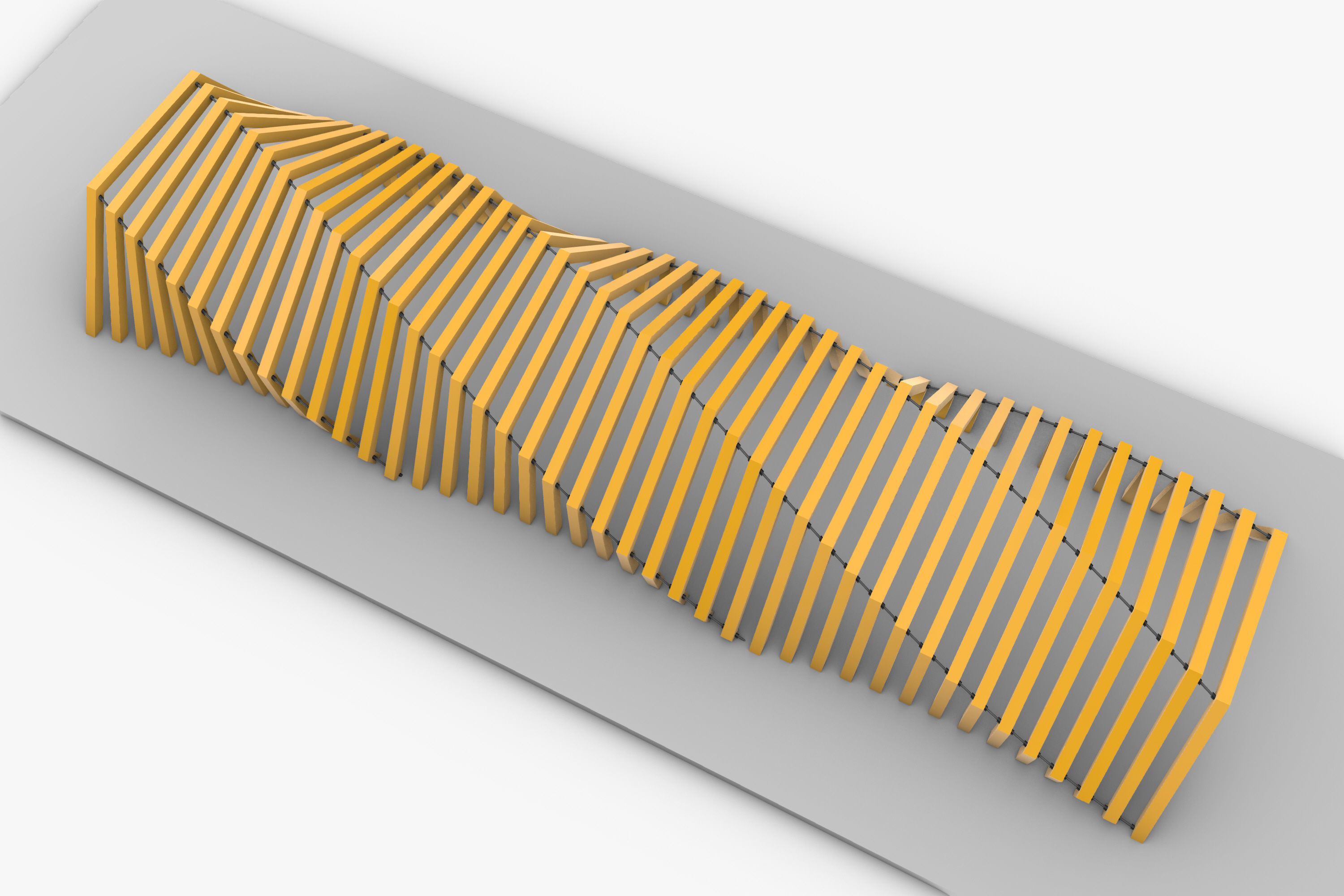 Twisted Tunnel Parametric Shading 3d Model Cgtrader