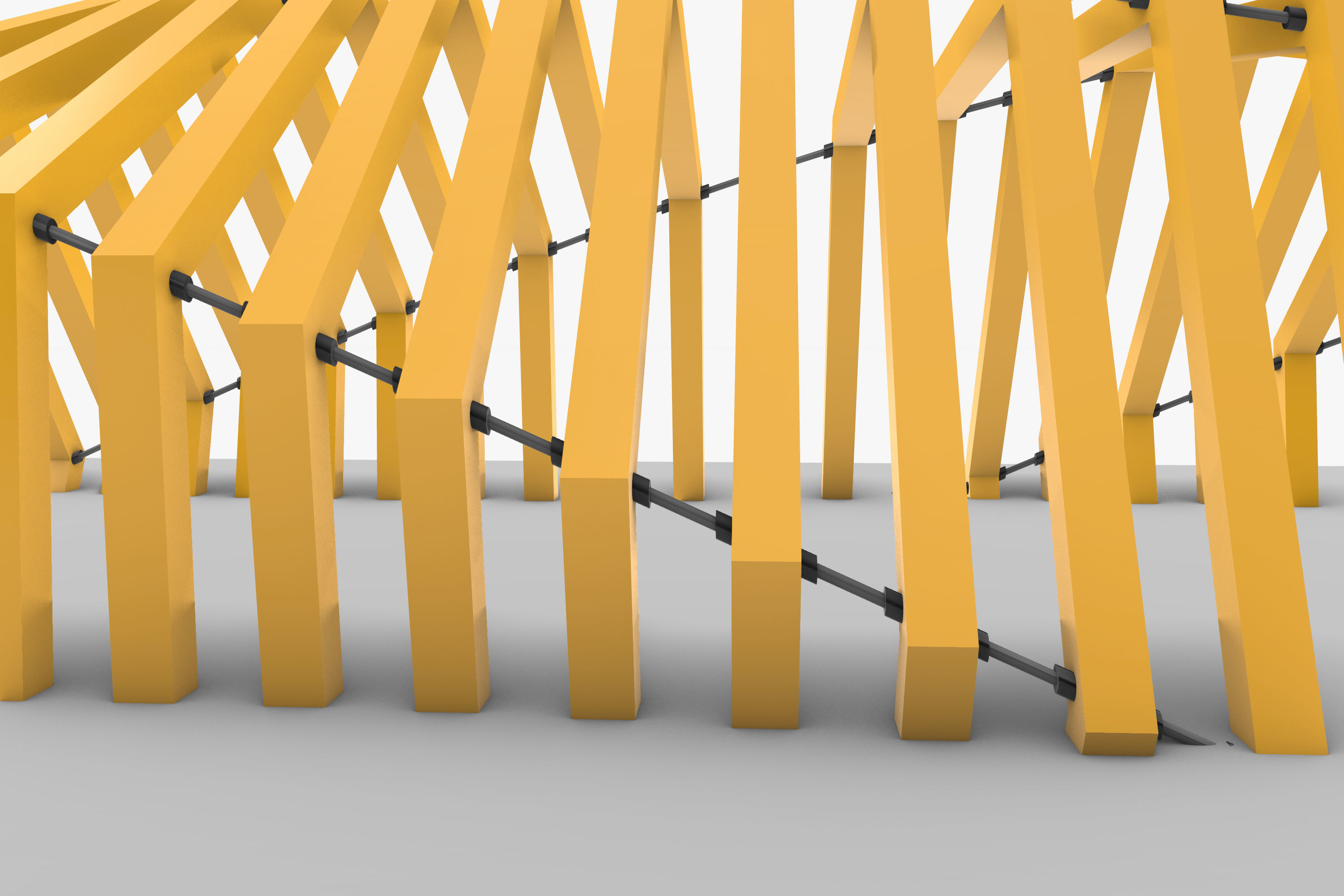 Twisted Tunnel Parametric Shading 3D model | CGTrader