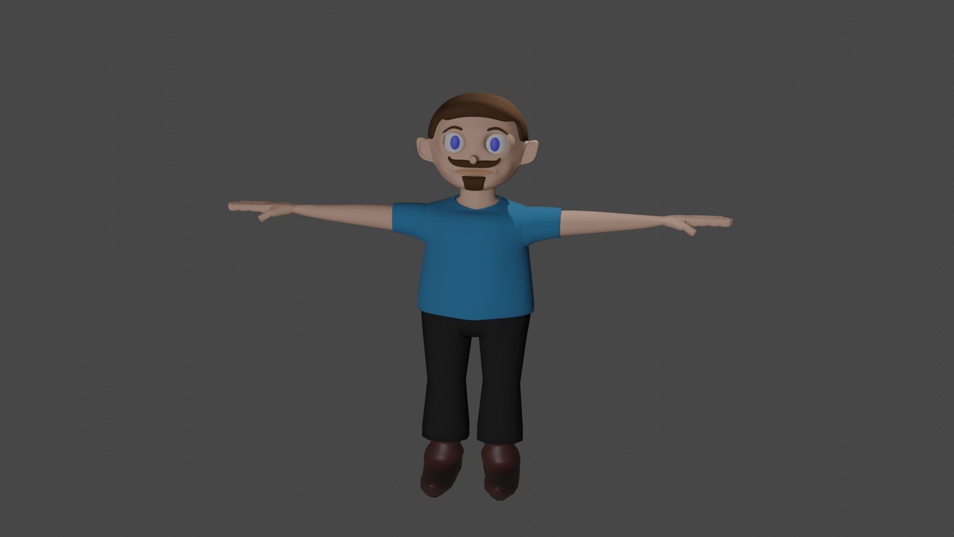 3D SIMPLE CARTOON CHARCTER MAN WITH BREAD 3D model animated | CGTrader