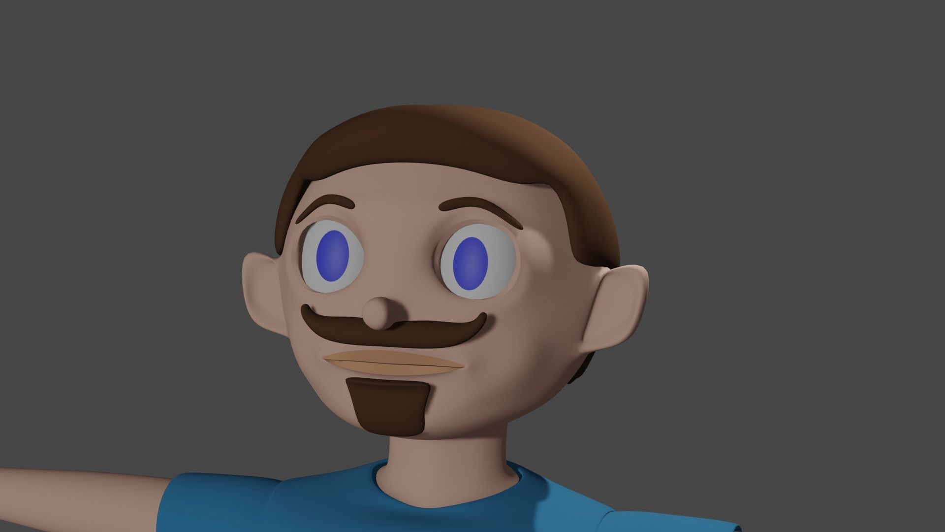 3D SIMPLE CARTOON CHARCTER MAN WITH BREAD 3D model animated | CGTrader