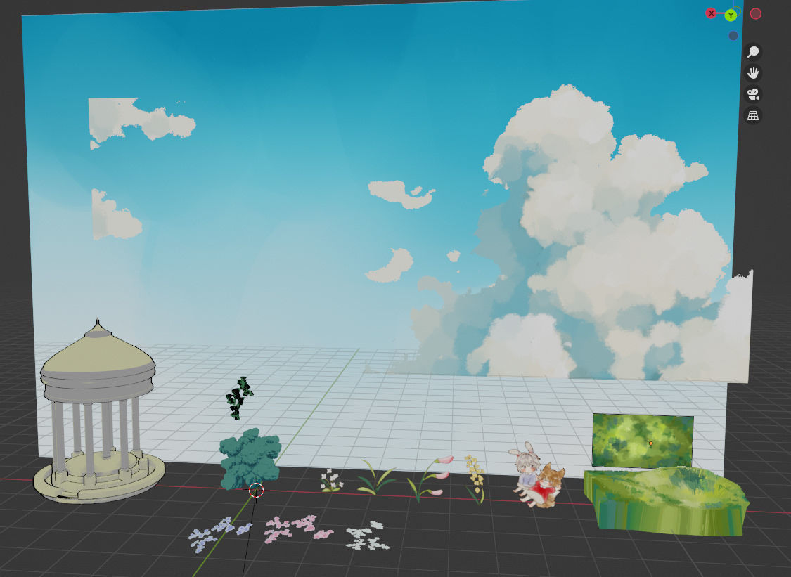 Anime scene style 3D model | CGTrader