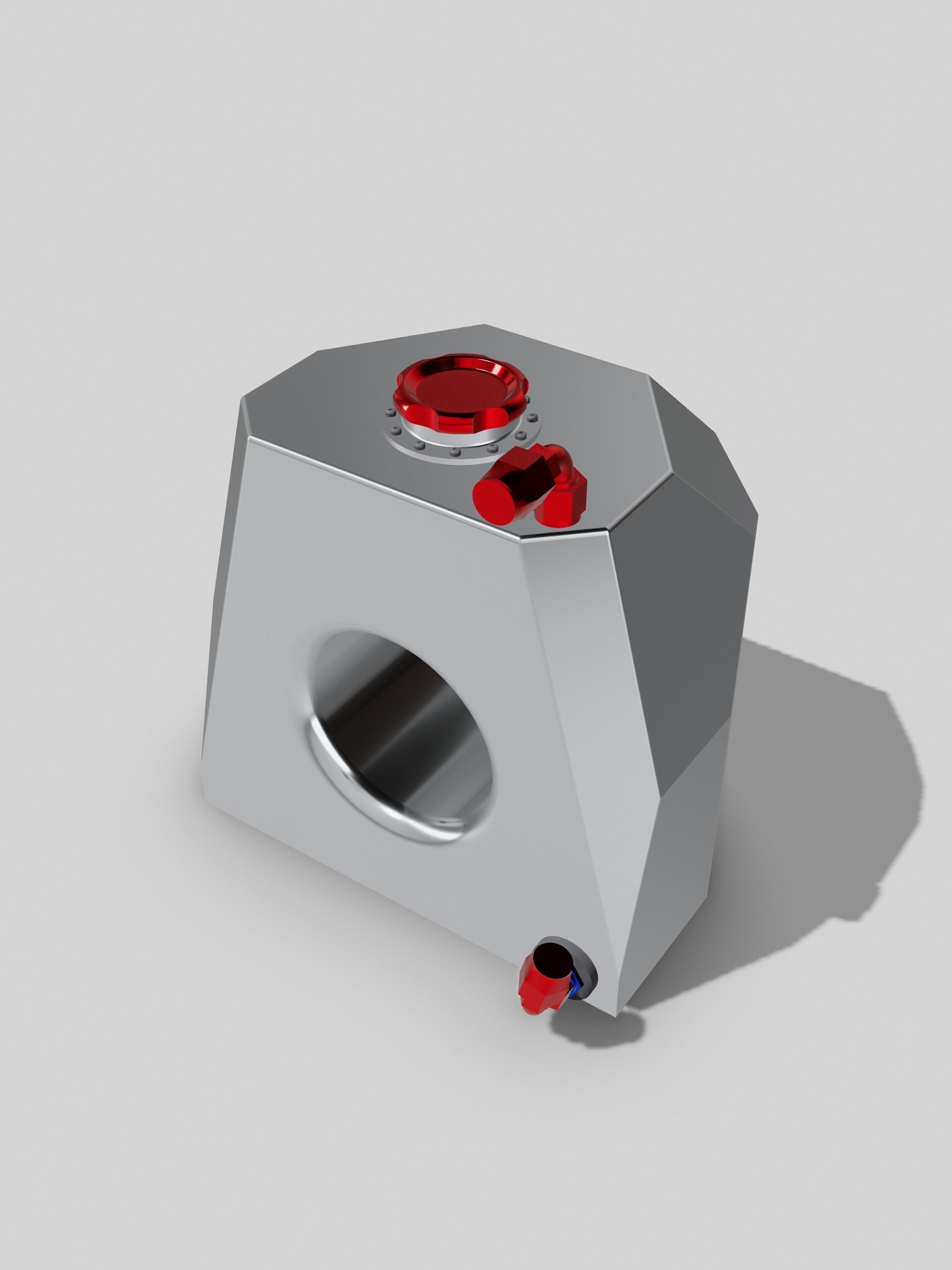 Procharger Fuel Cell w Centre Hole 3D model 3D printable | CGTrader