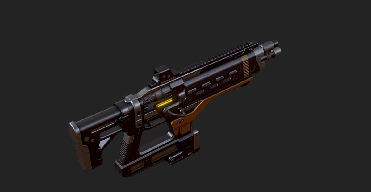 cyber gun 621 3D model | CGTrader