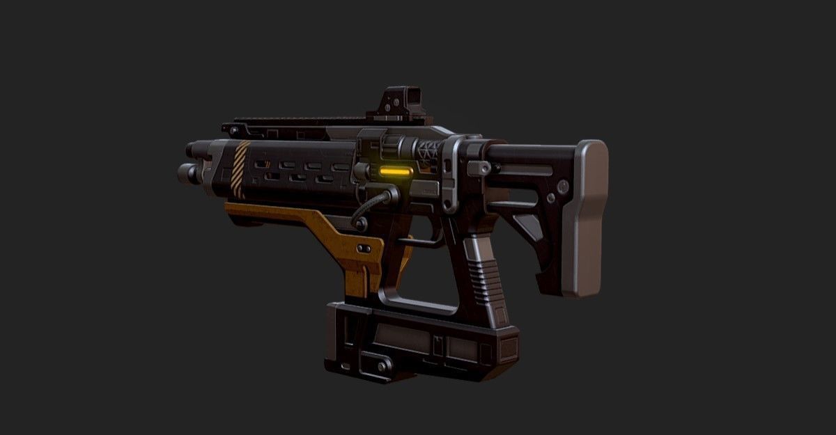 cyber gun 621 3D model | CGTrader