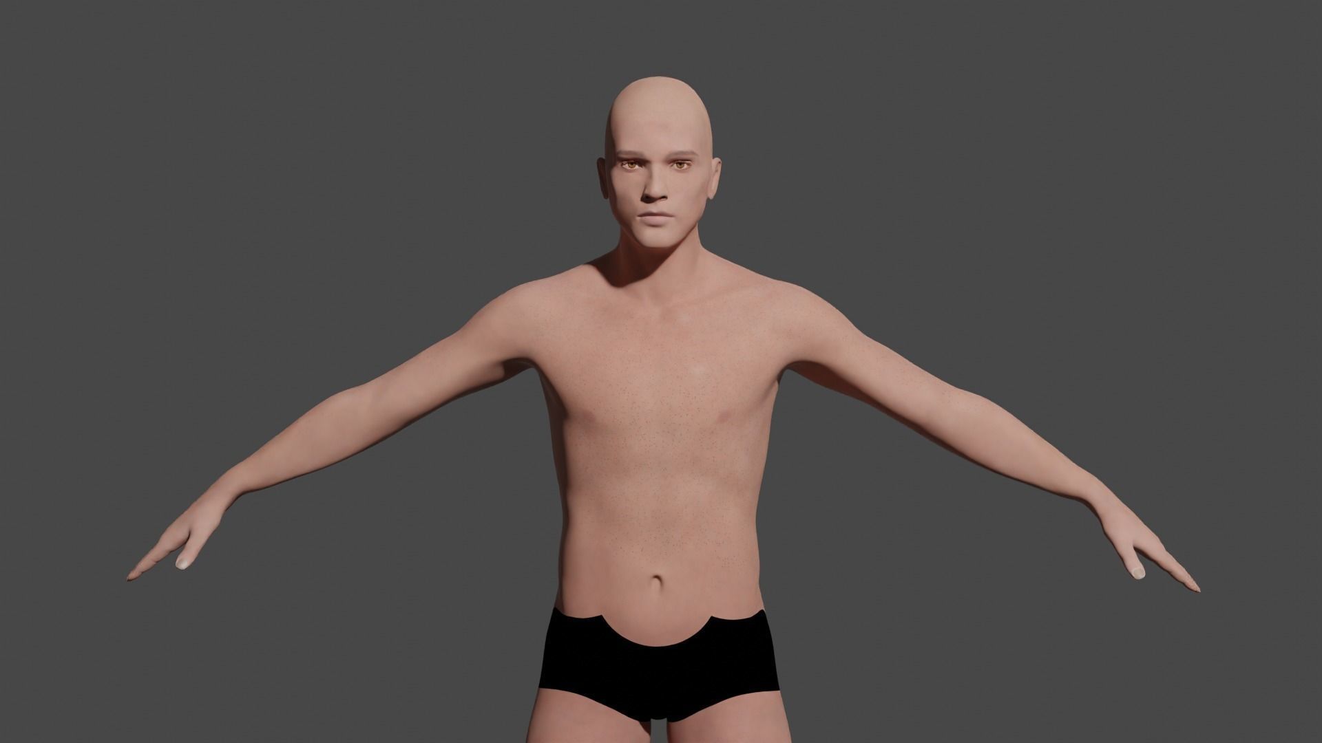 Human Male White Character free 3D model rigged | CGTrader