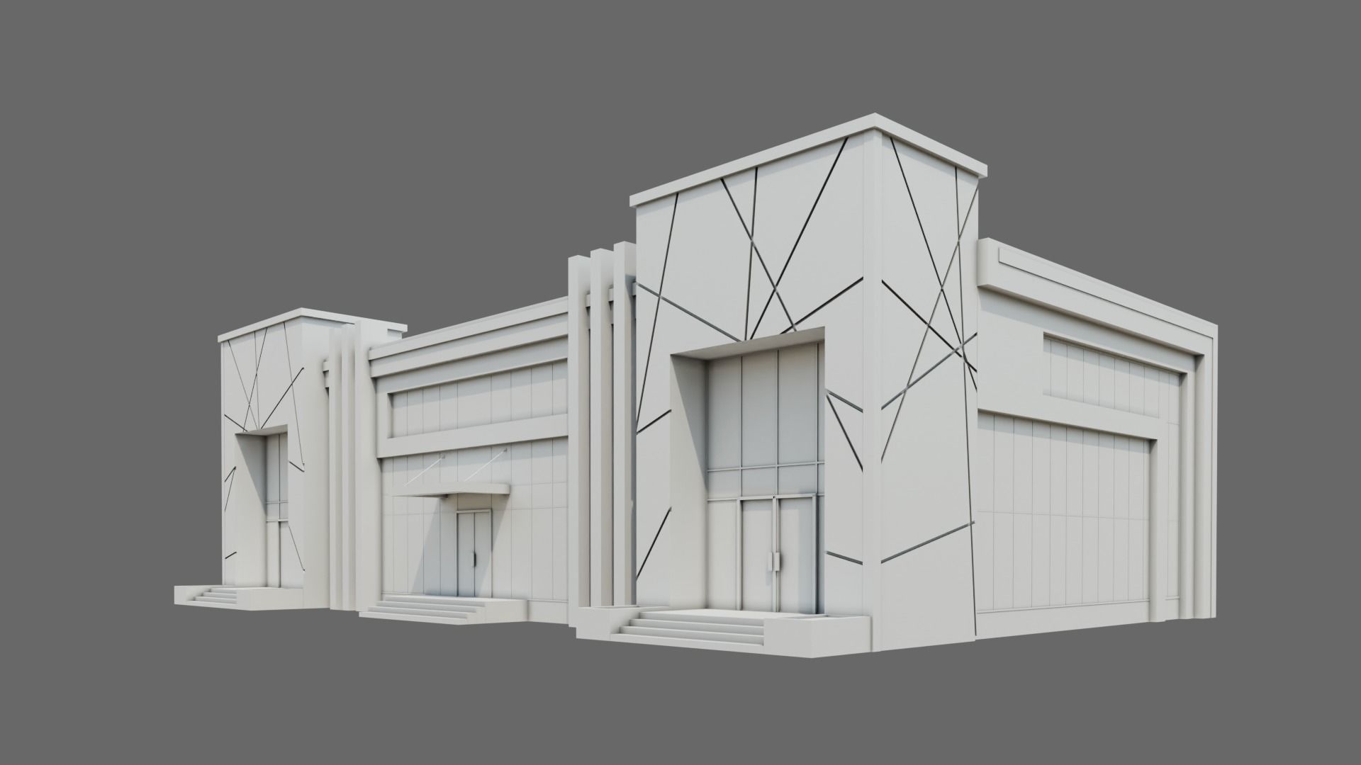 Office Building ID075 3D model | CGTrader