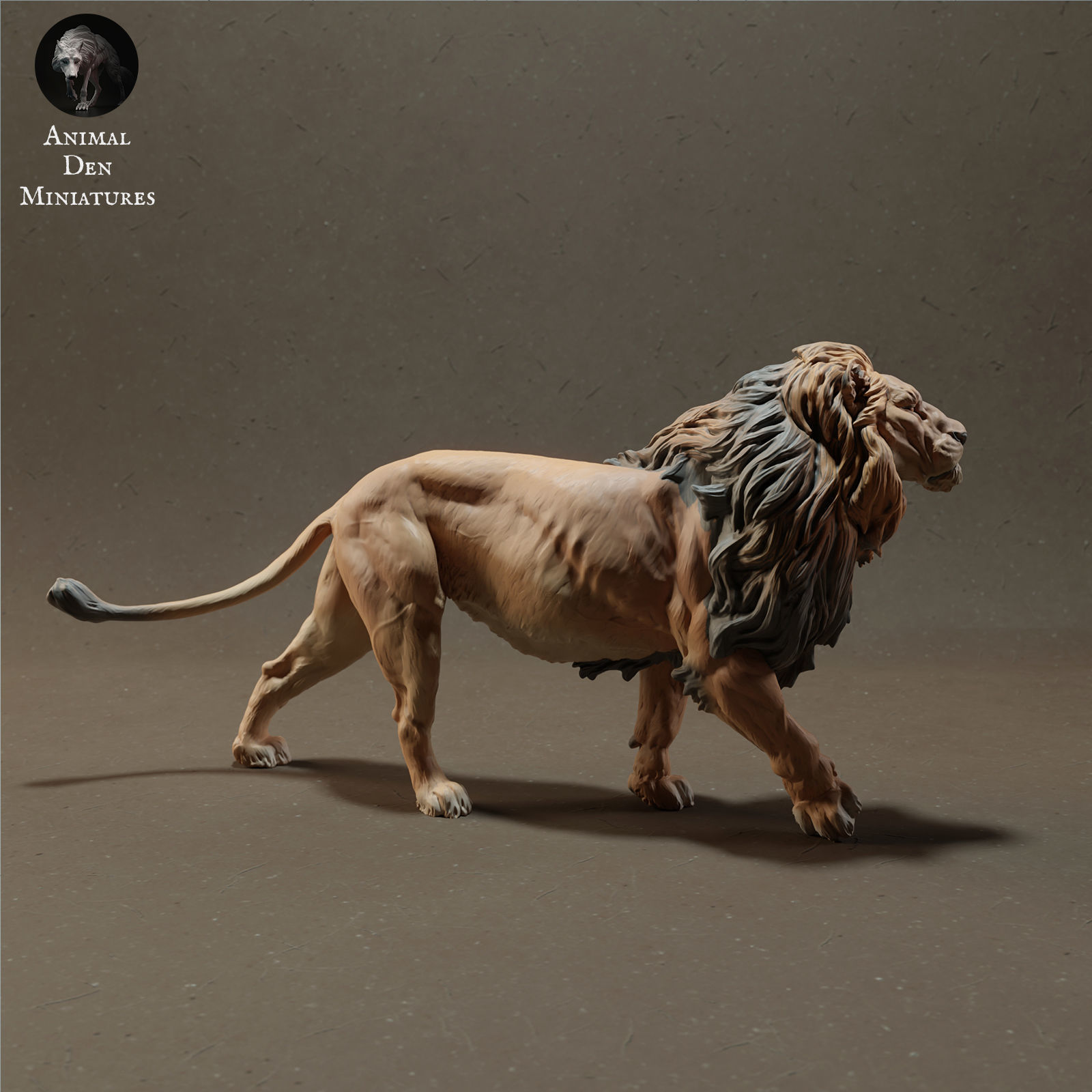 Lion Walk 3D model 3D printable | CGTrader