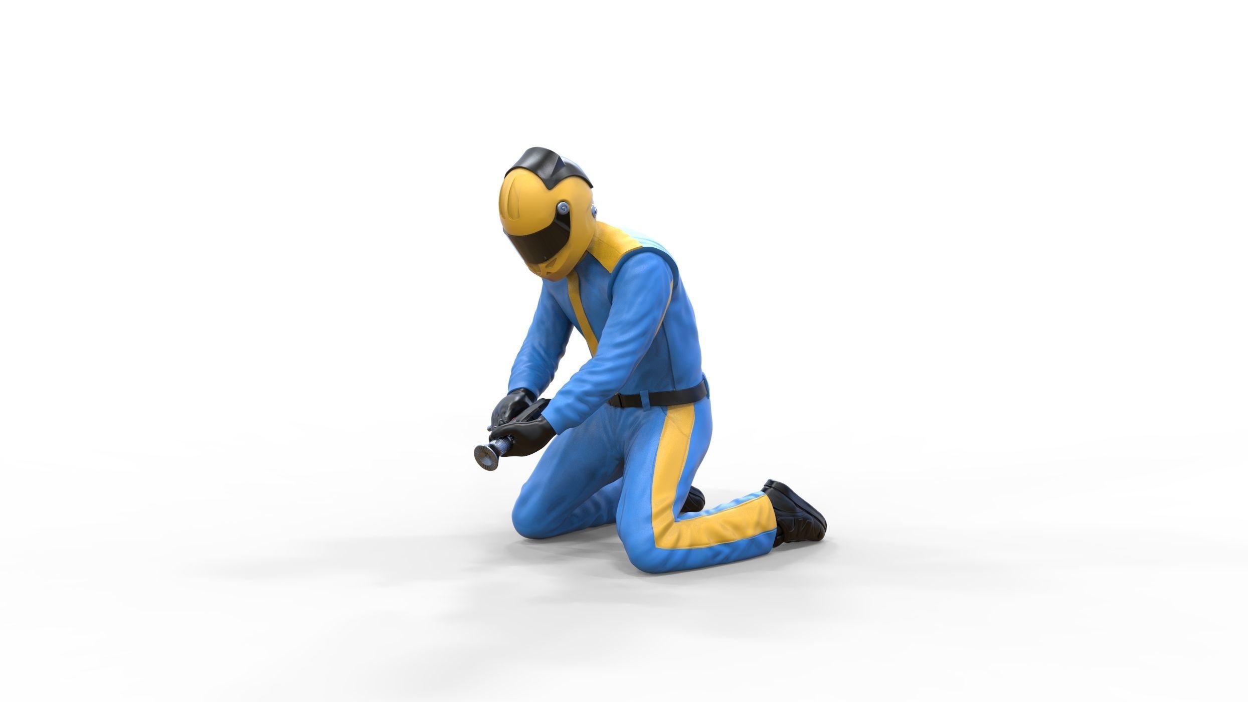 N2 Pit crew with Wheel Gun 3D model 3D printable | CGTrader