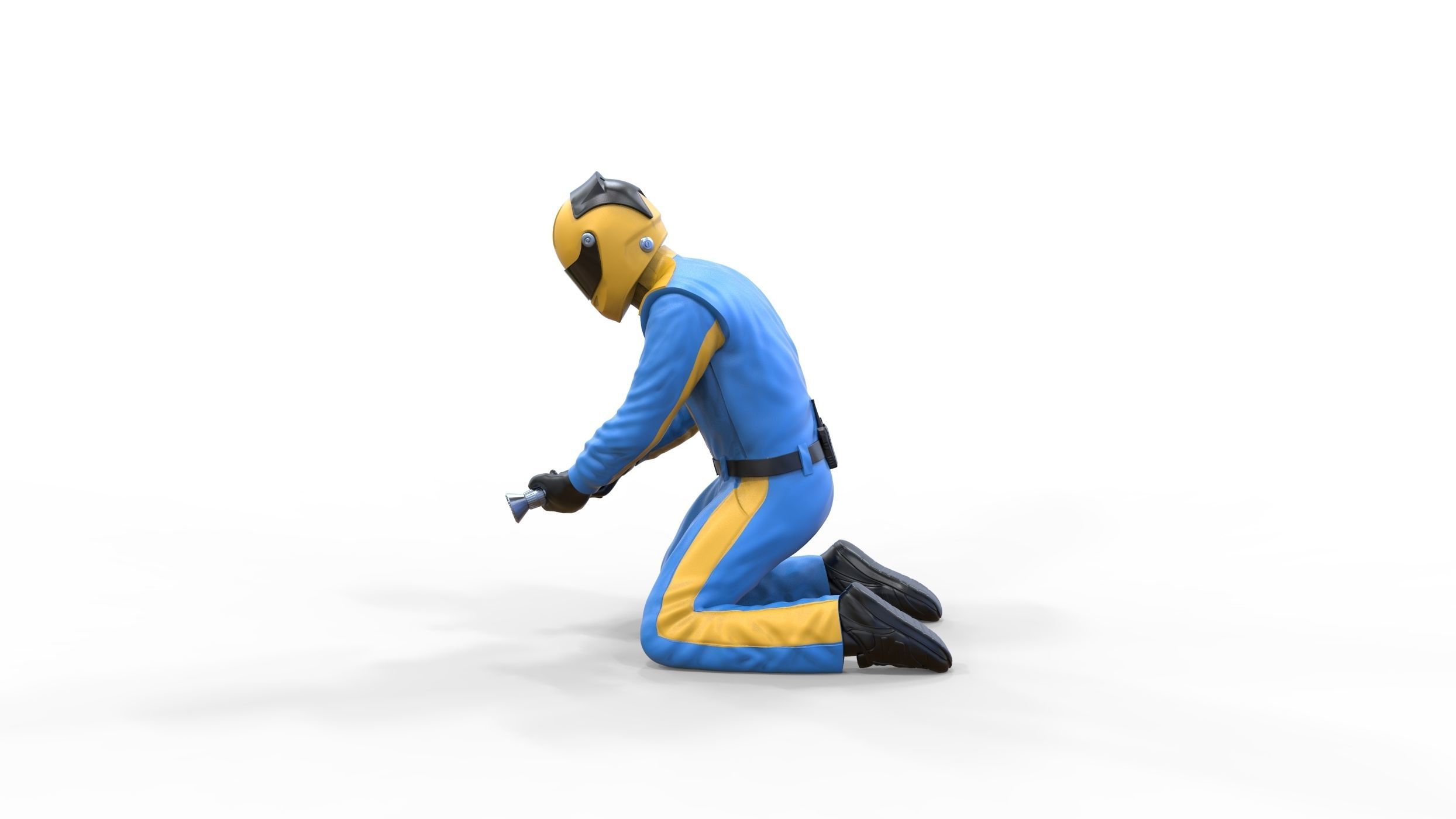 N2 Pit crew with Wheel Gun 3D model 3D printable | CGTrader