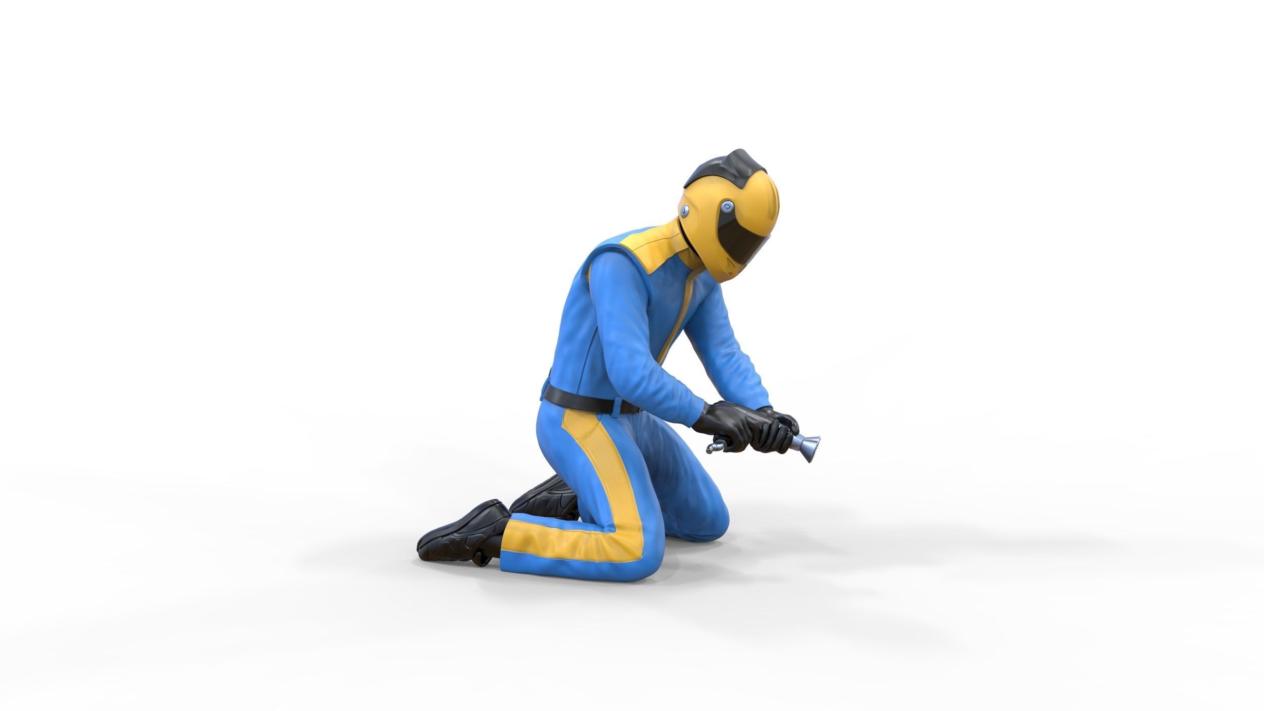 N2 Pit crew with Wheel Gun 3D model 3D printable | CGTrader