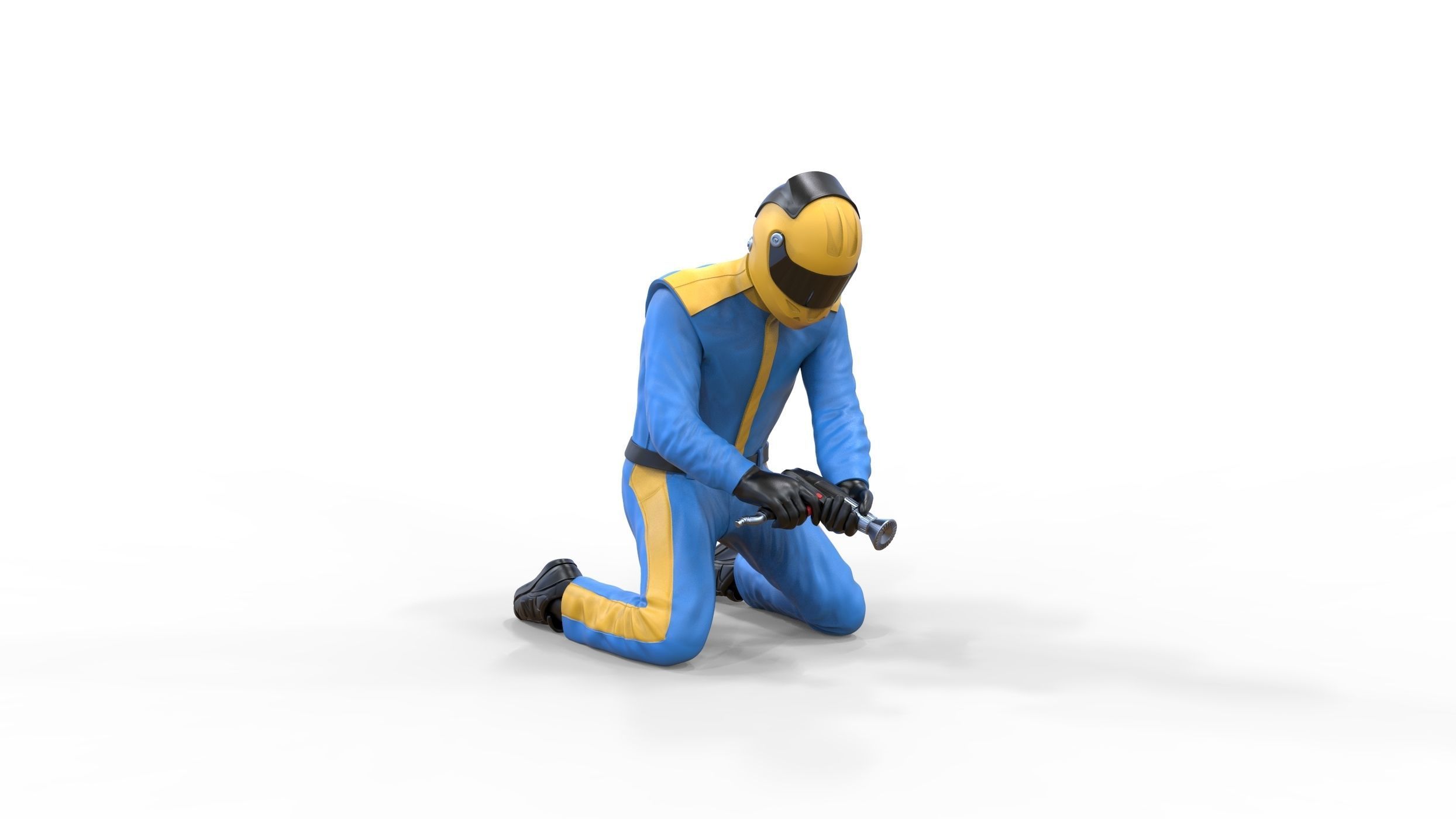 N2 Pit crew with Wheel Gun 3D model 3D printable | CGTrader