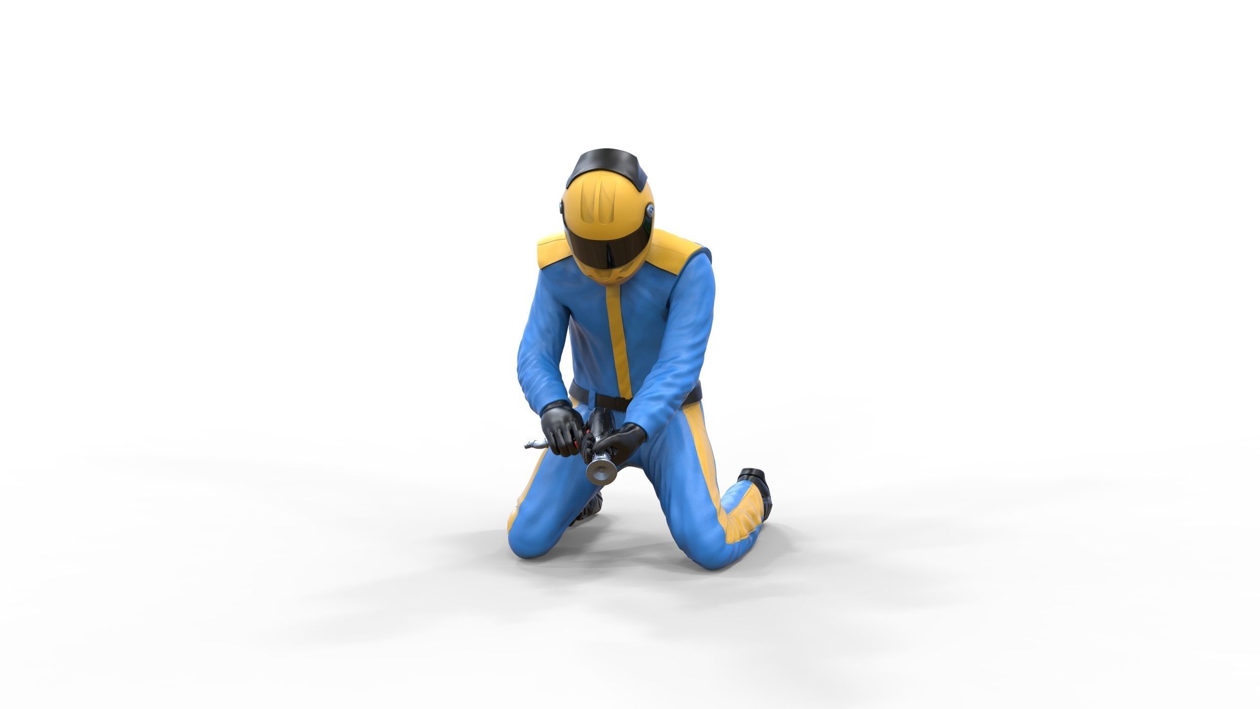 N2 Pit crew with Wheel Gun 3D model 3D printable | CGTrader