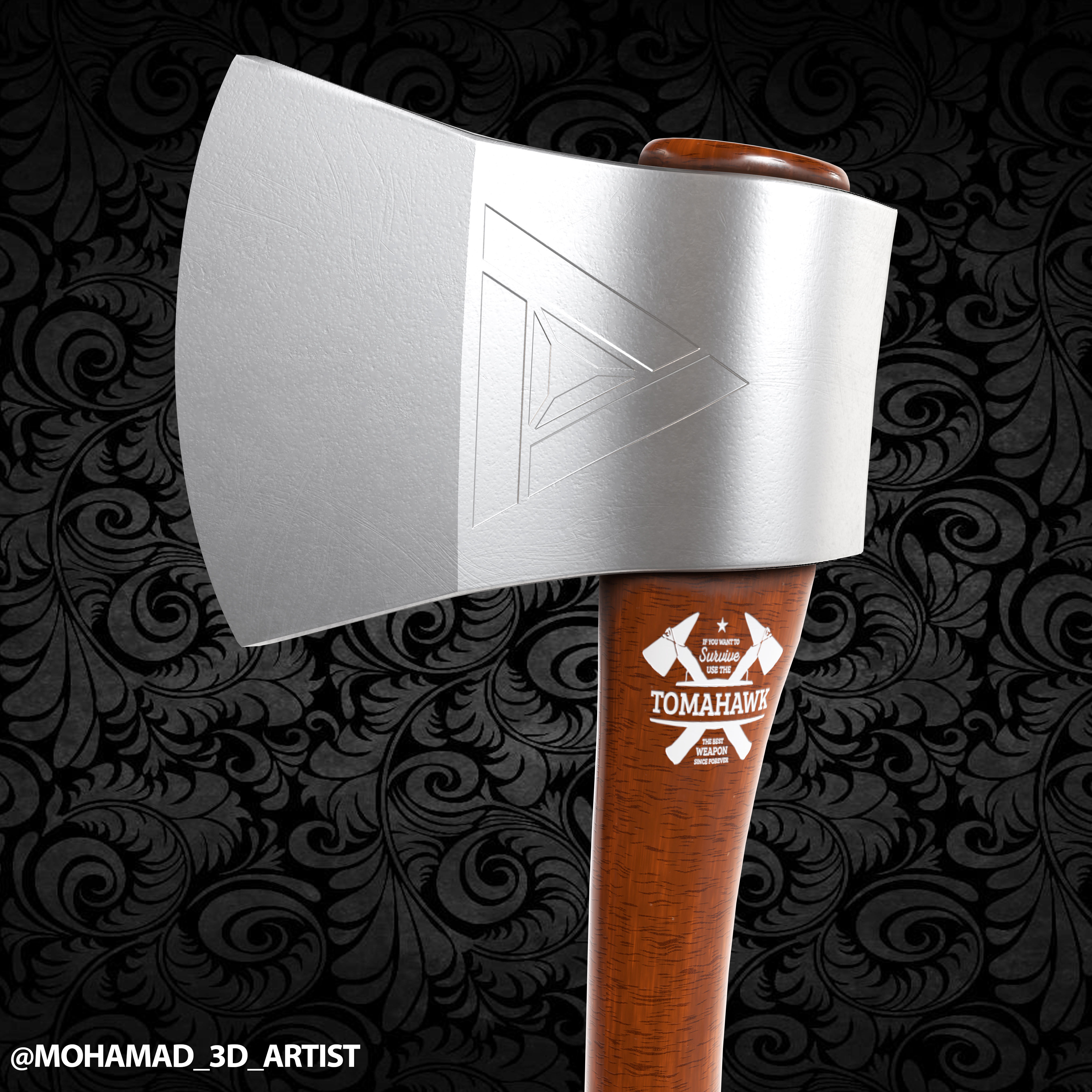 3D model Wood Splitting Axe VR / AR / low-poly | CGTrader