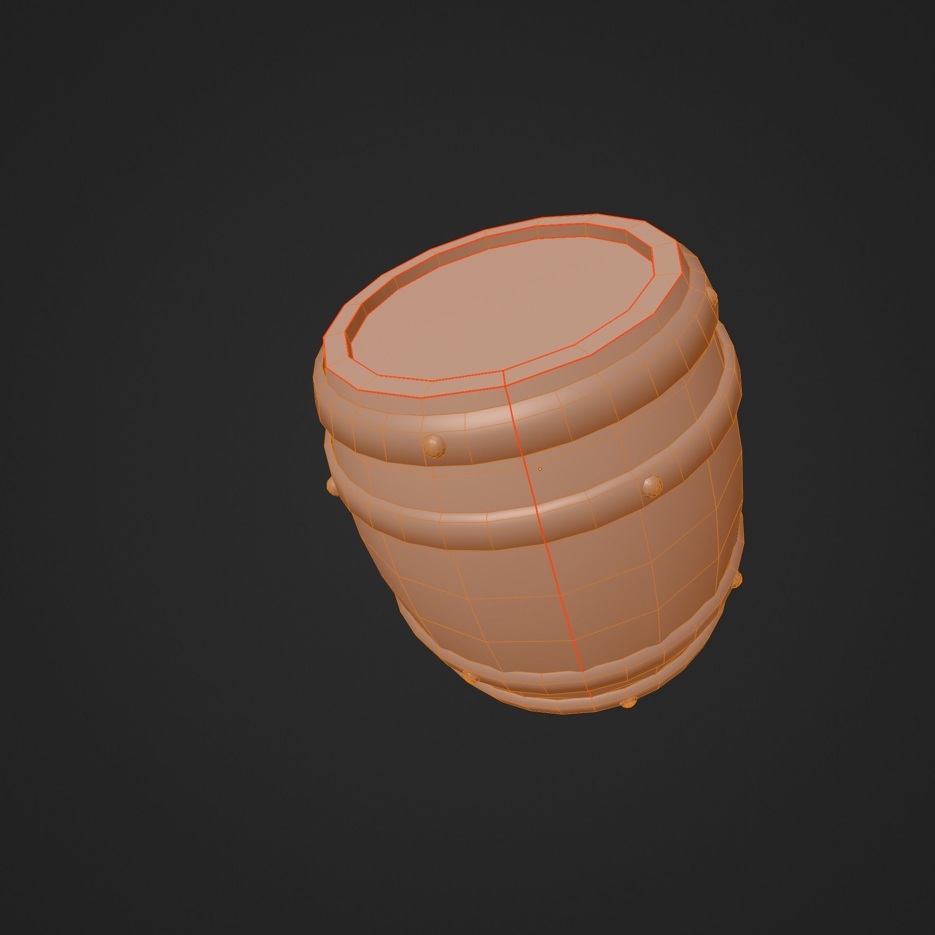 3D model Wooden Barrel Game Ready PBR Textures Low Poly 3D model VR ...