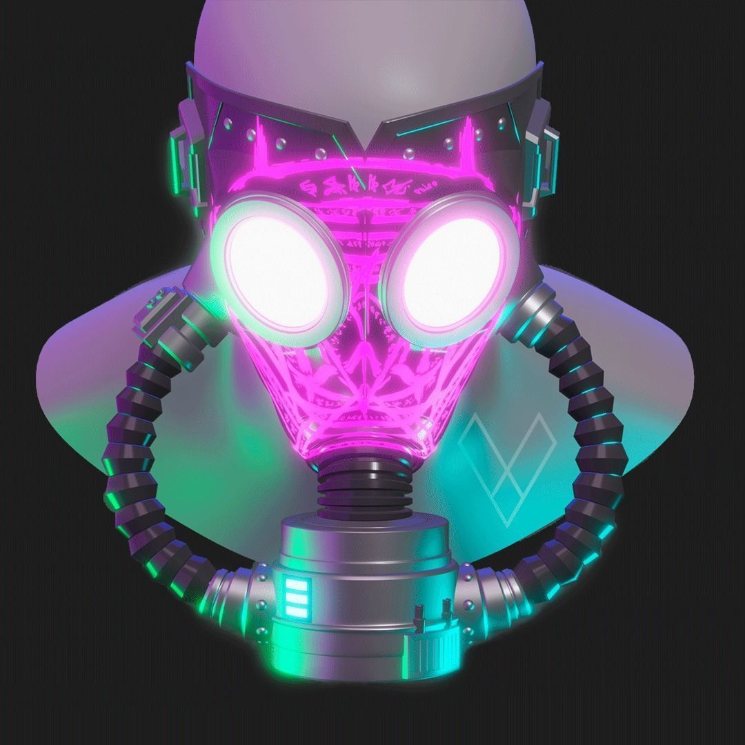 Anfitriao Gas Mask 3D model 3D printable | CGTrader