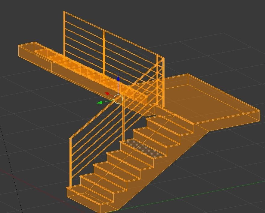 Staircase stairs free 3D model | CGTrader