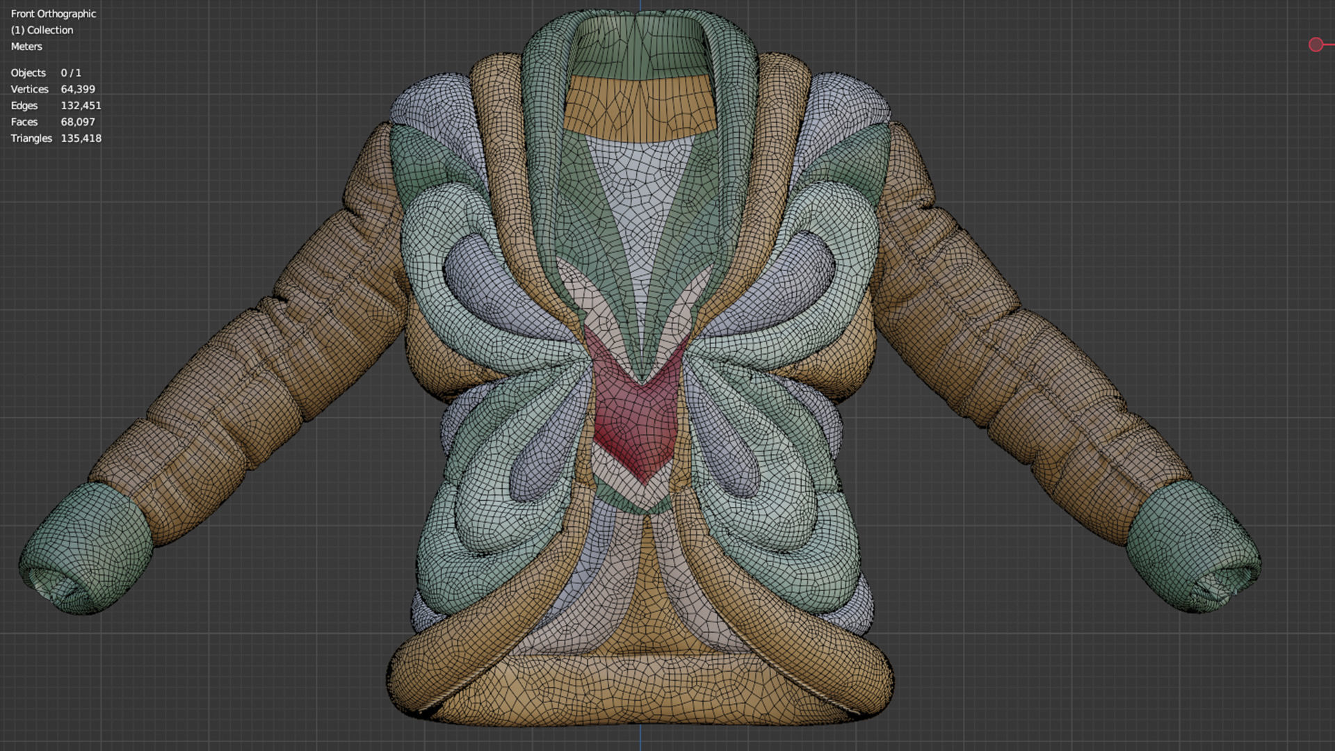 Schiaparelli Puffer Jacket Fitted to Gen8 Body Mesh 3D model | CGTrader