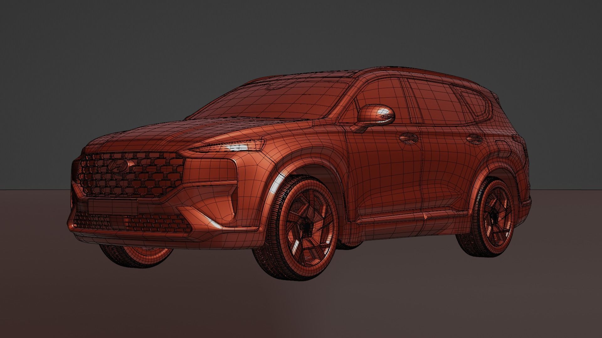 Hyundai Santa Fe 2023 3D model | CGTrader